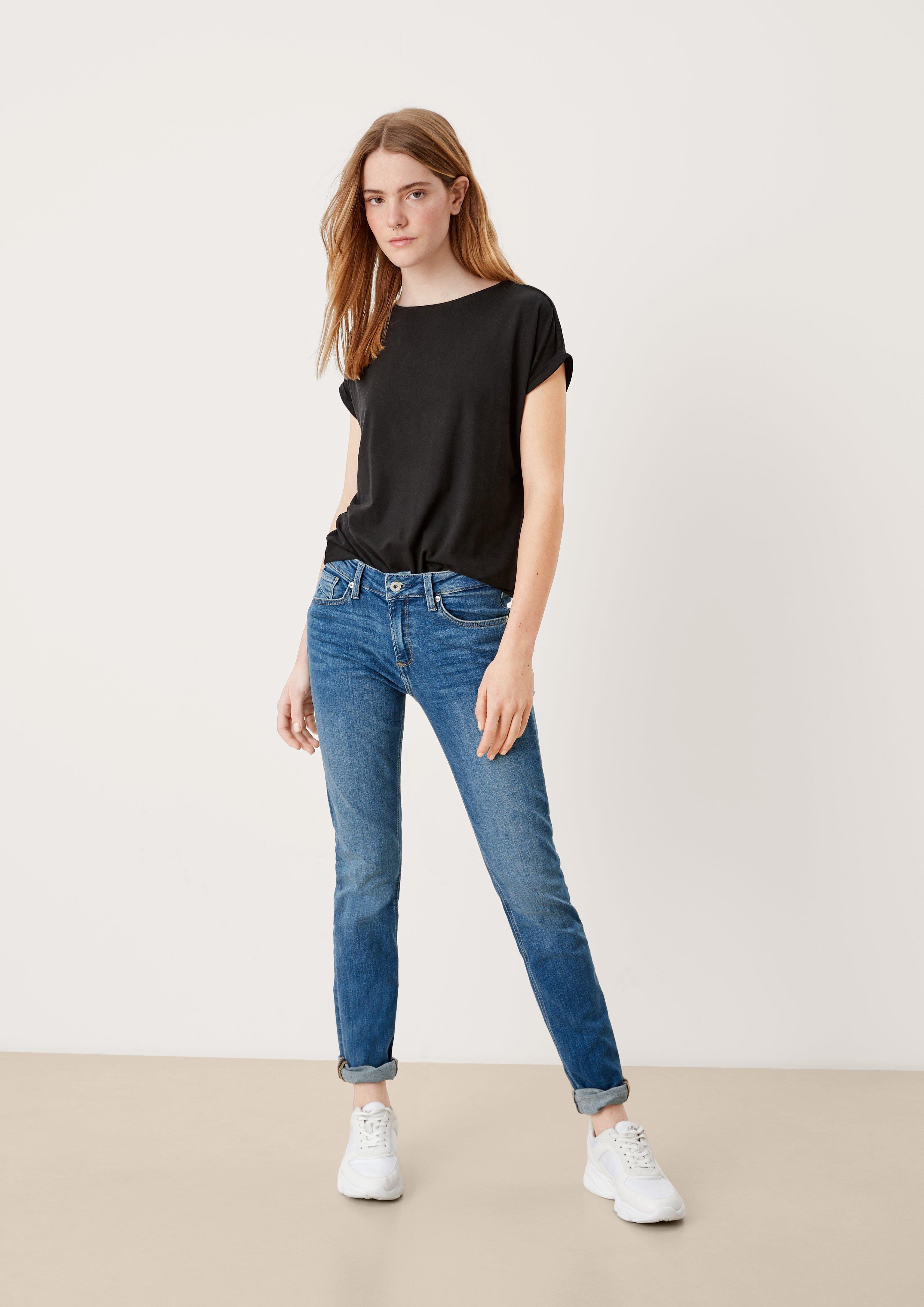 Denim Catie, mid rise, slim leg - blue | s.Oliver