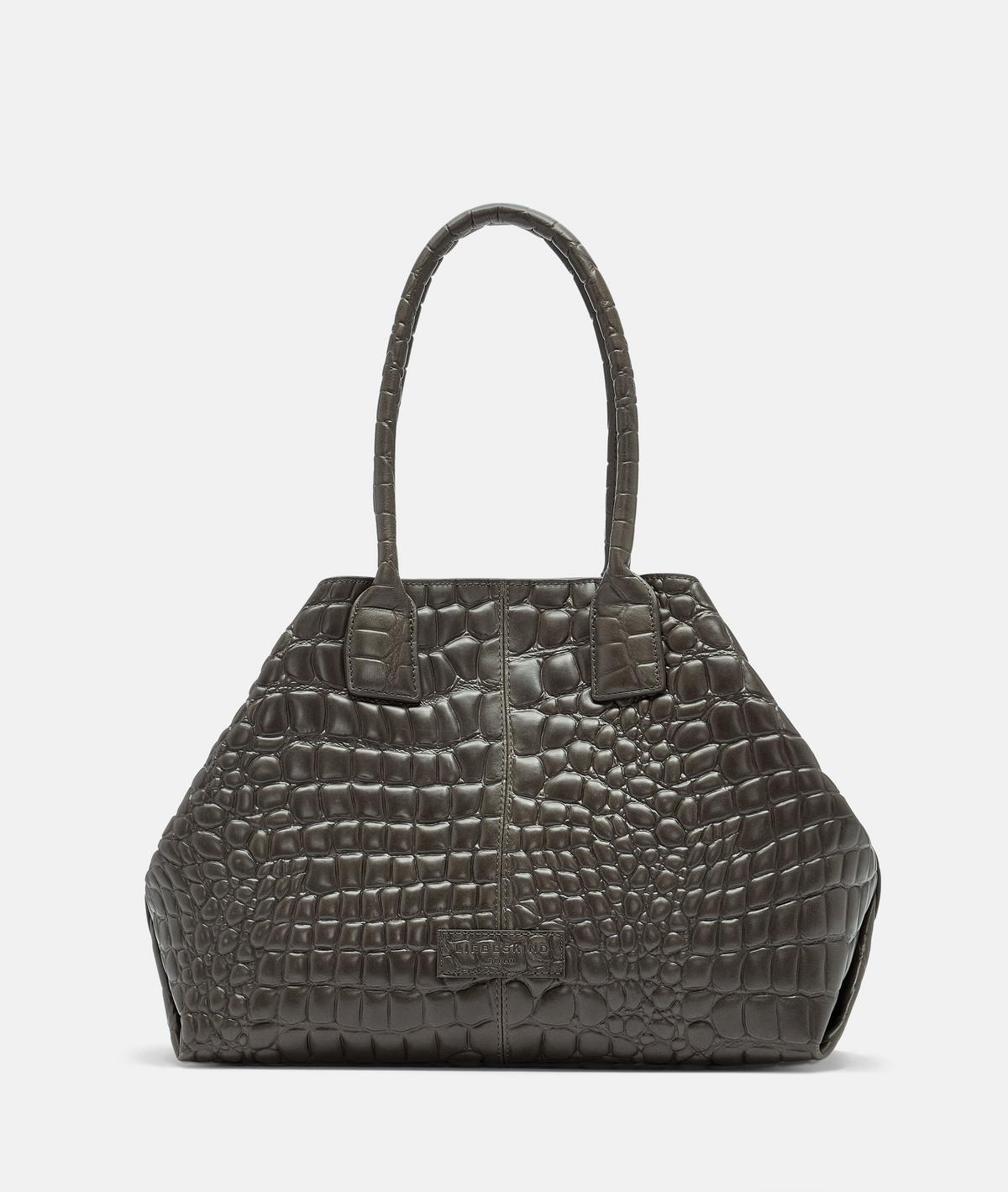 Croco Chelsea Shopper M - mocca | LIEBESKIND BERLIN