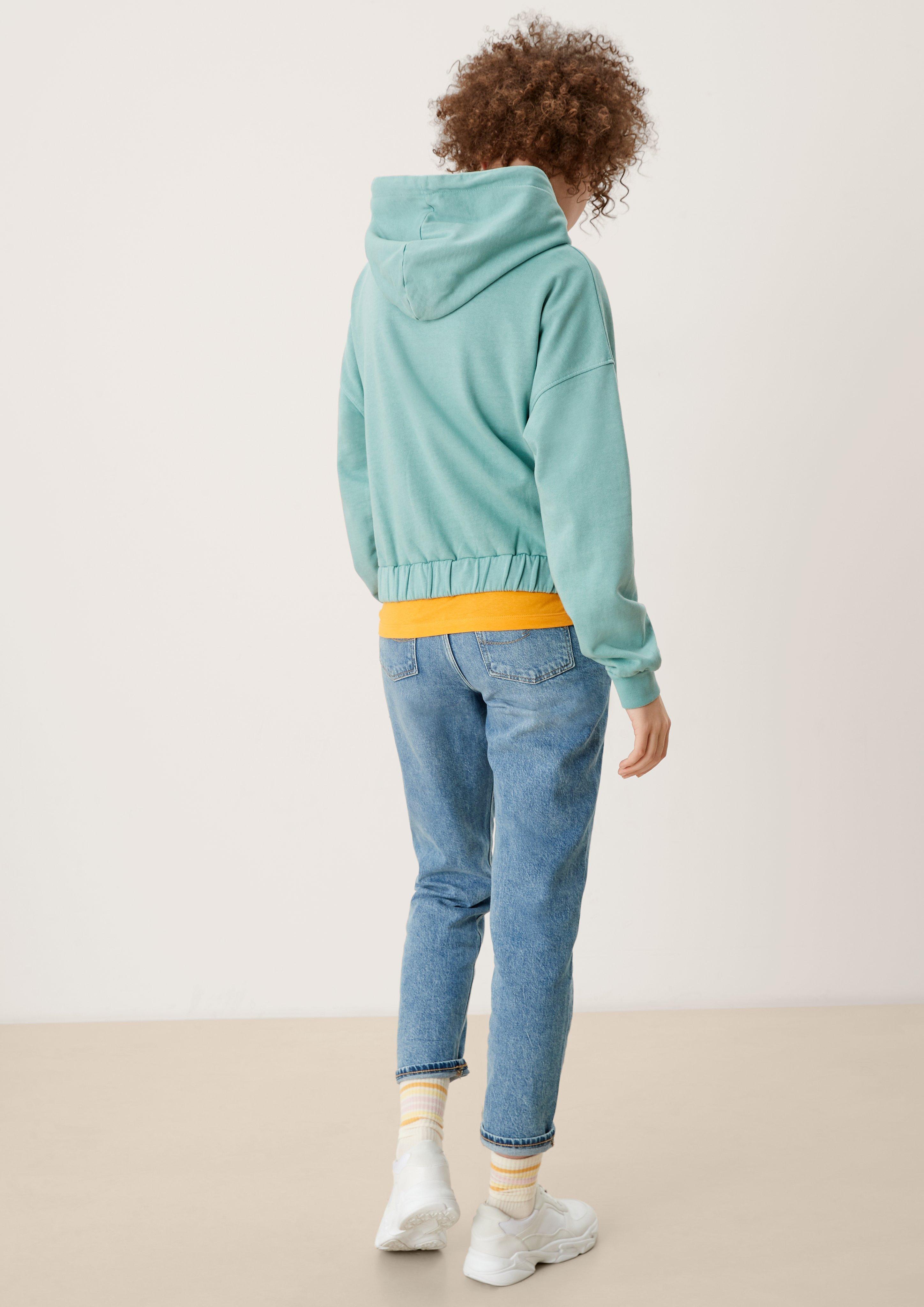 Boxy hooded jumper - mint | s.Oliver