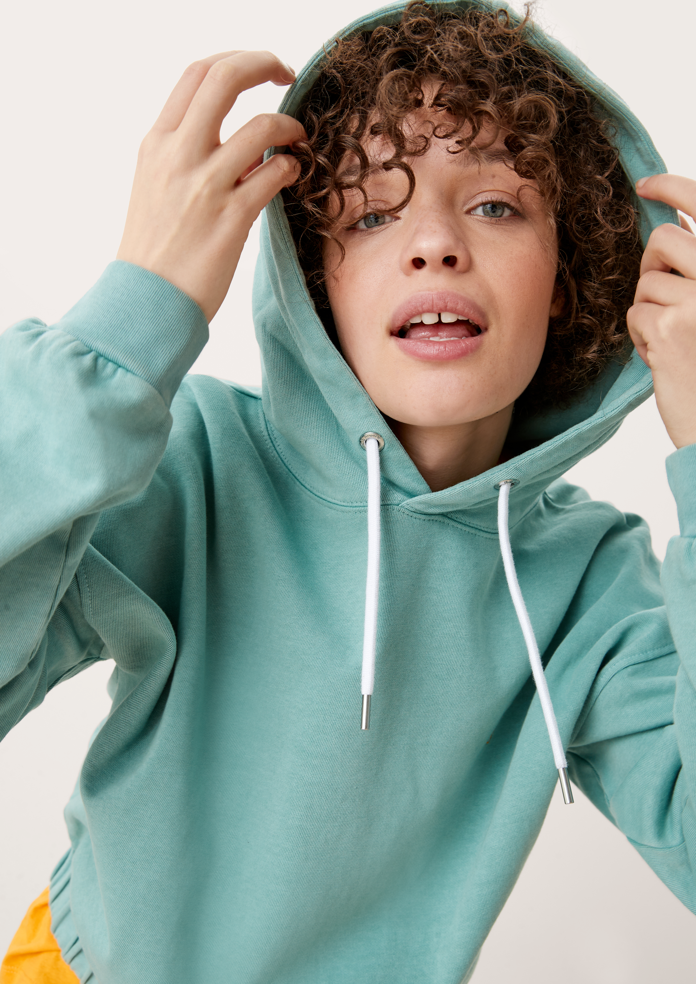 Boxy hooded jumper - mint | s.Oliver