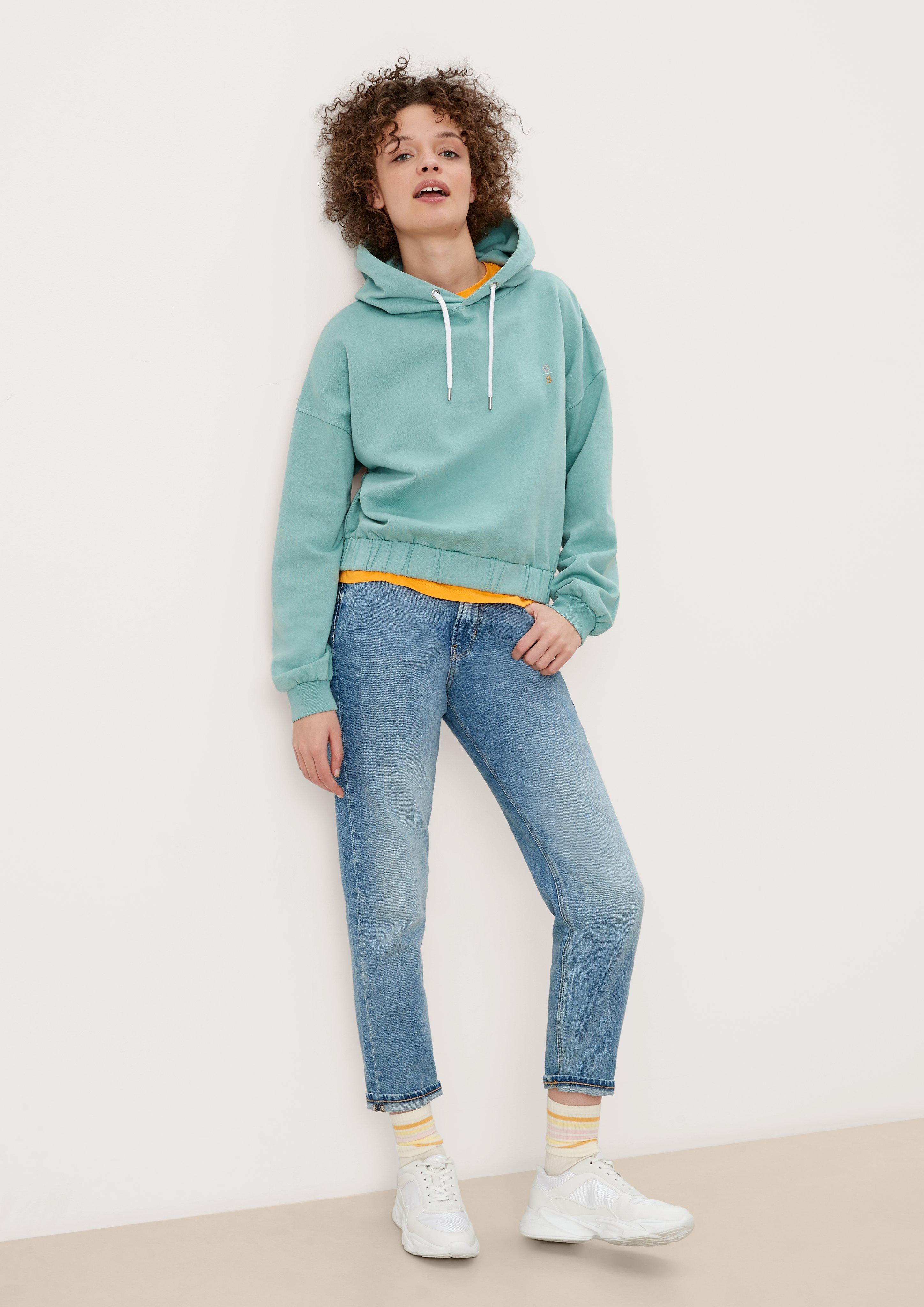 Boxy hooded jumper - mint | s.Oliver