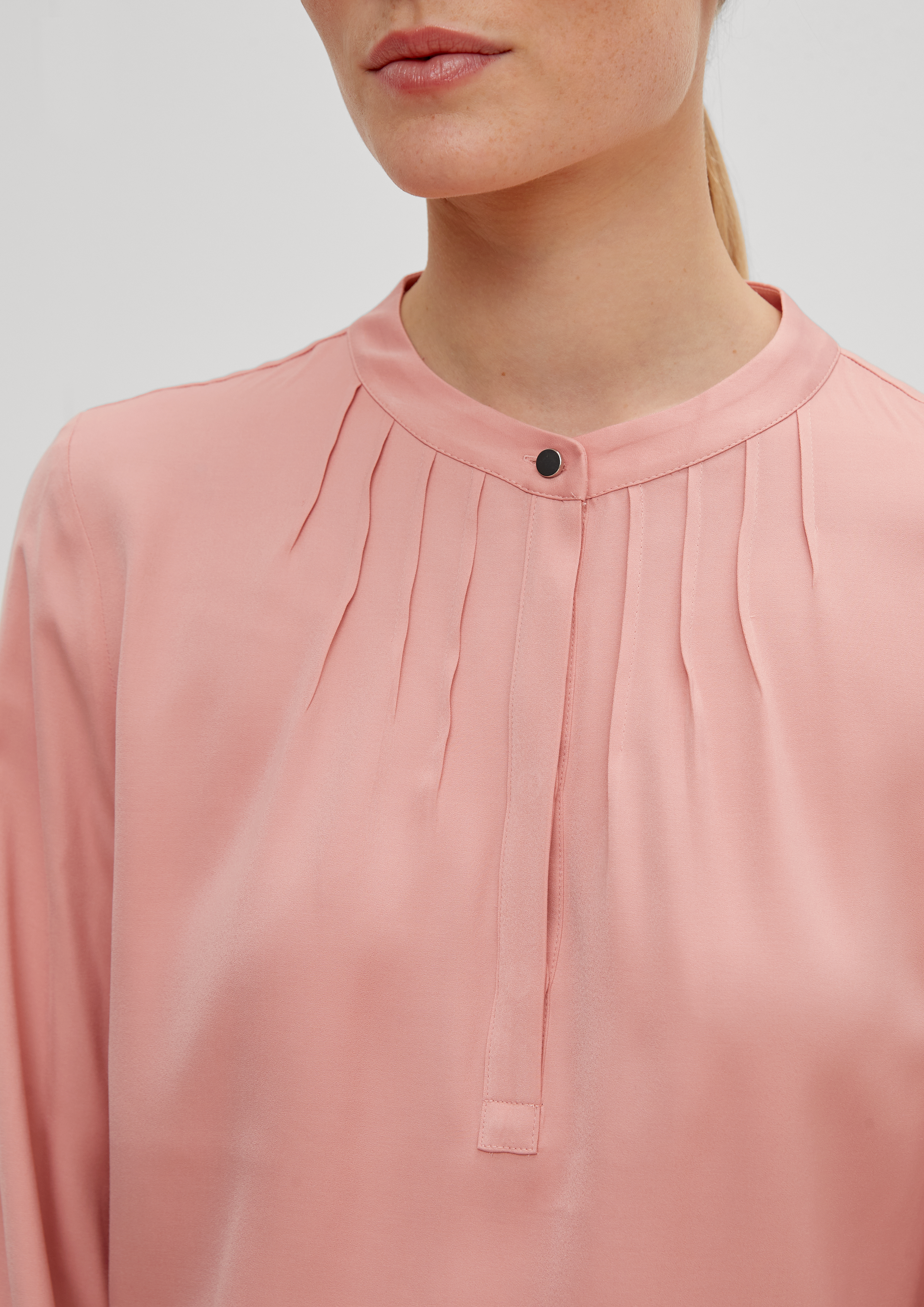 Viscose blend blouse - Pink | SCAYLE