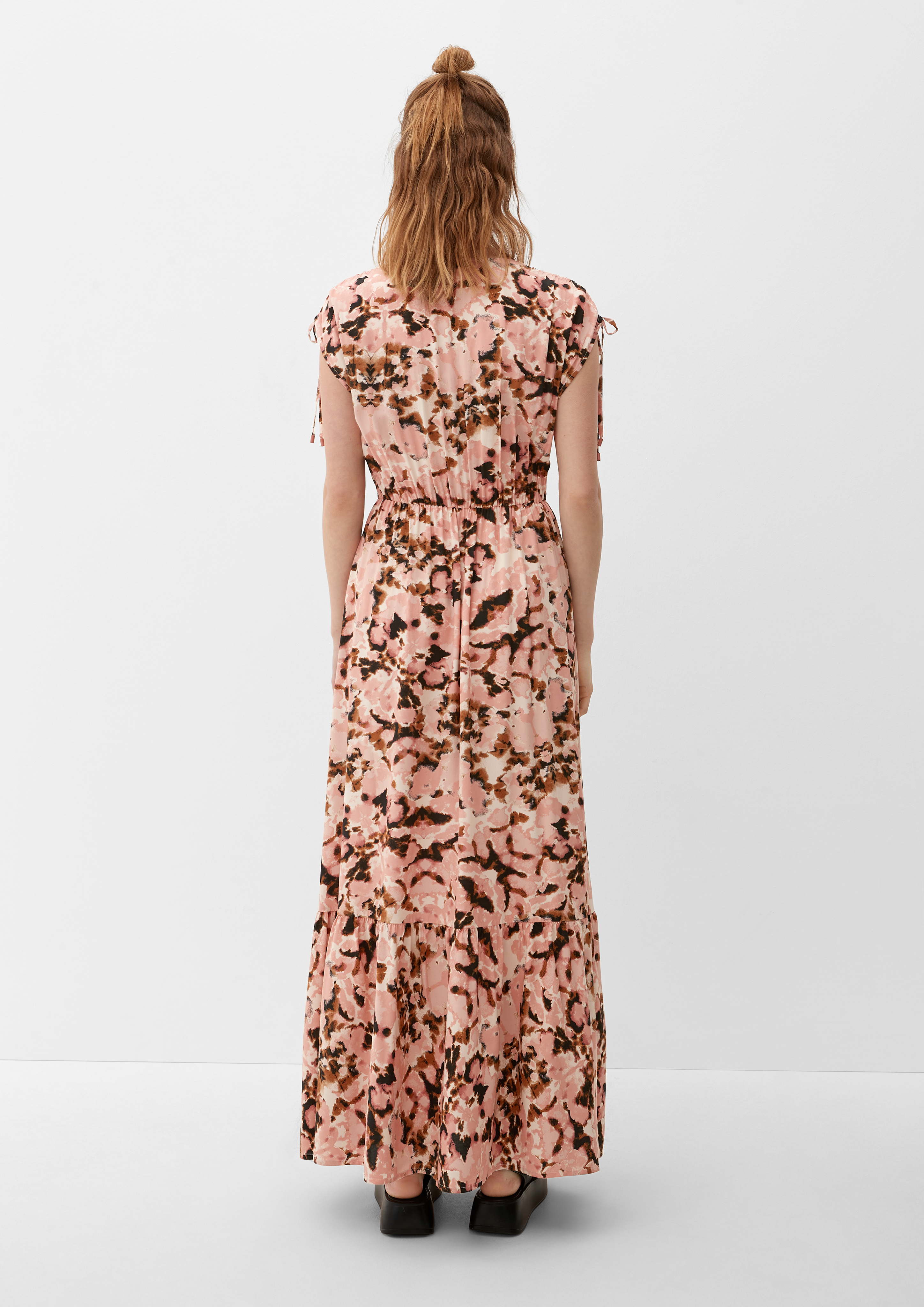 Maksi haljina od viskoze - boja papaje | s.Oliver