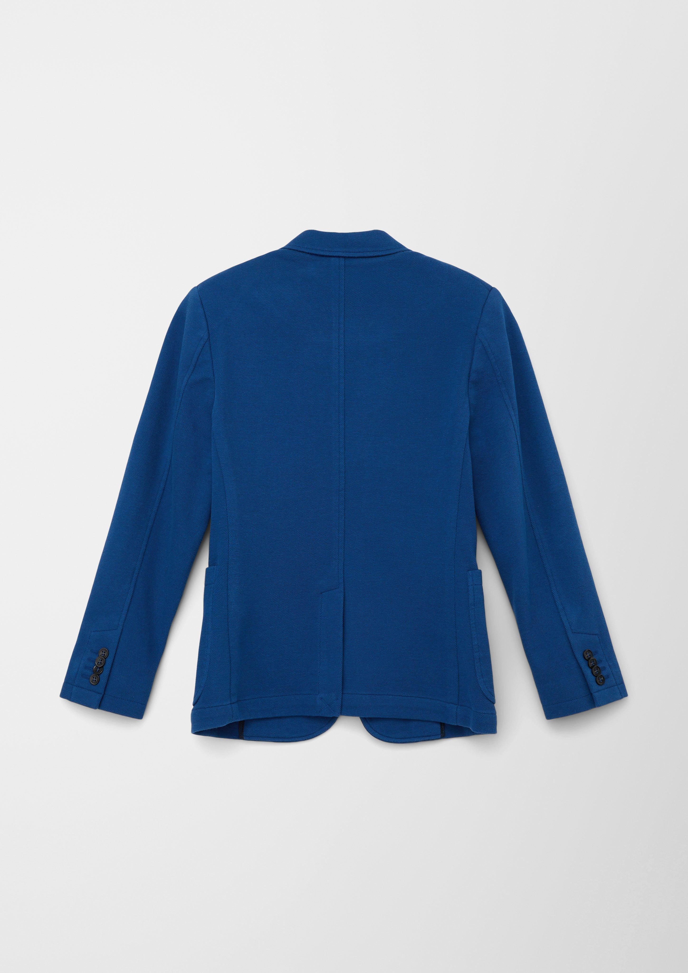 Regular: Sakko mit Strukturmuster - dunkelblau | s.Oliver