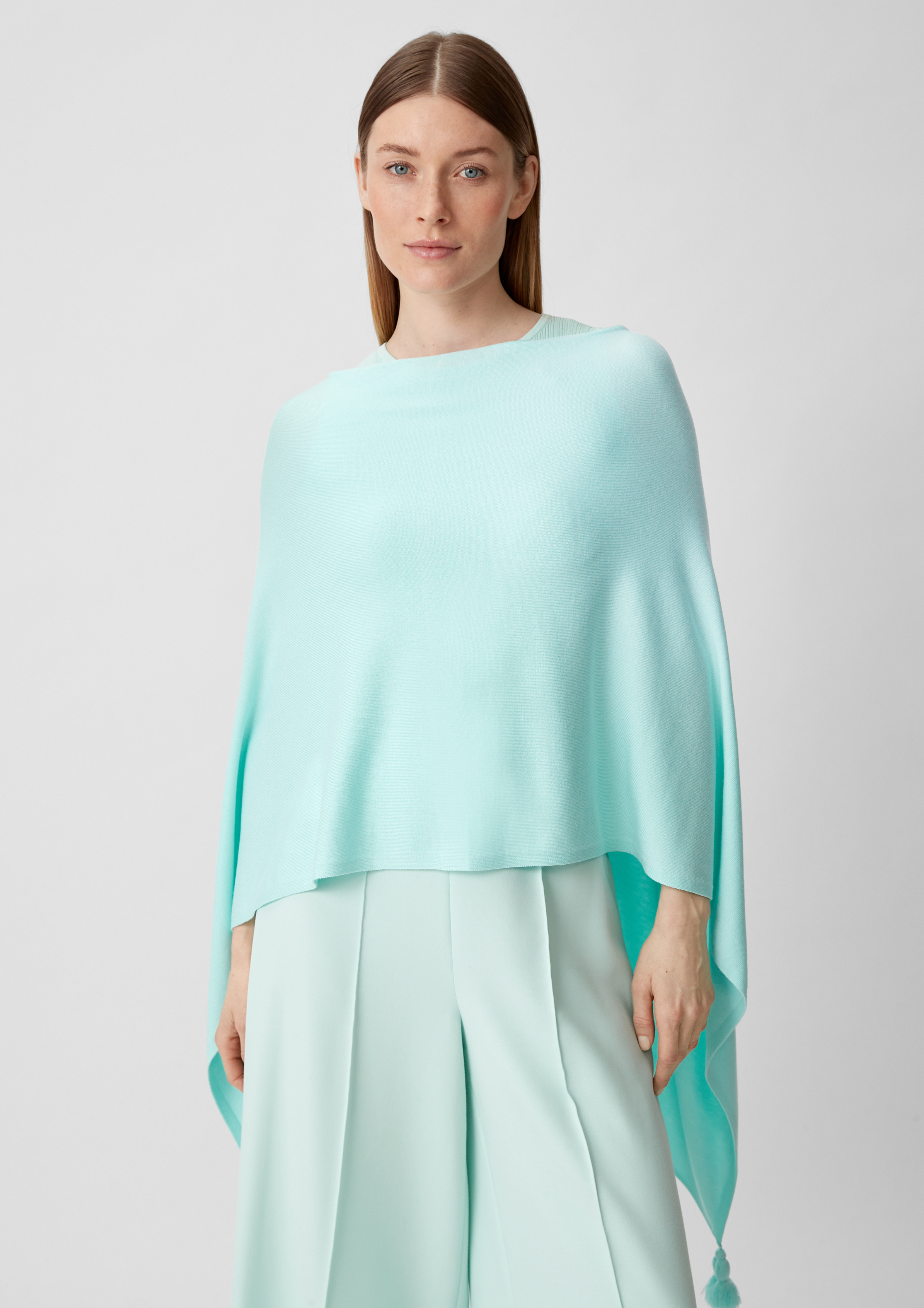 Poncho aus Viskosemix - ozeangrün | Comma