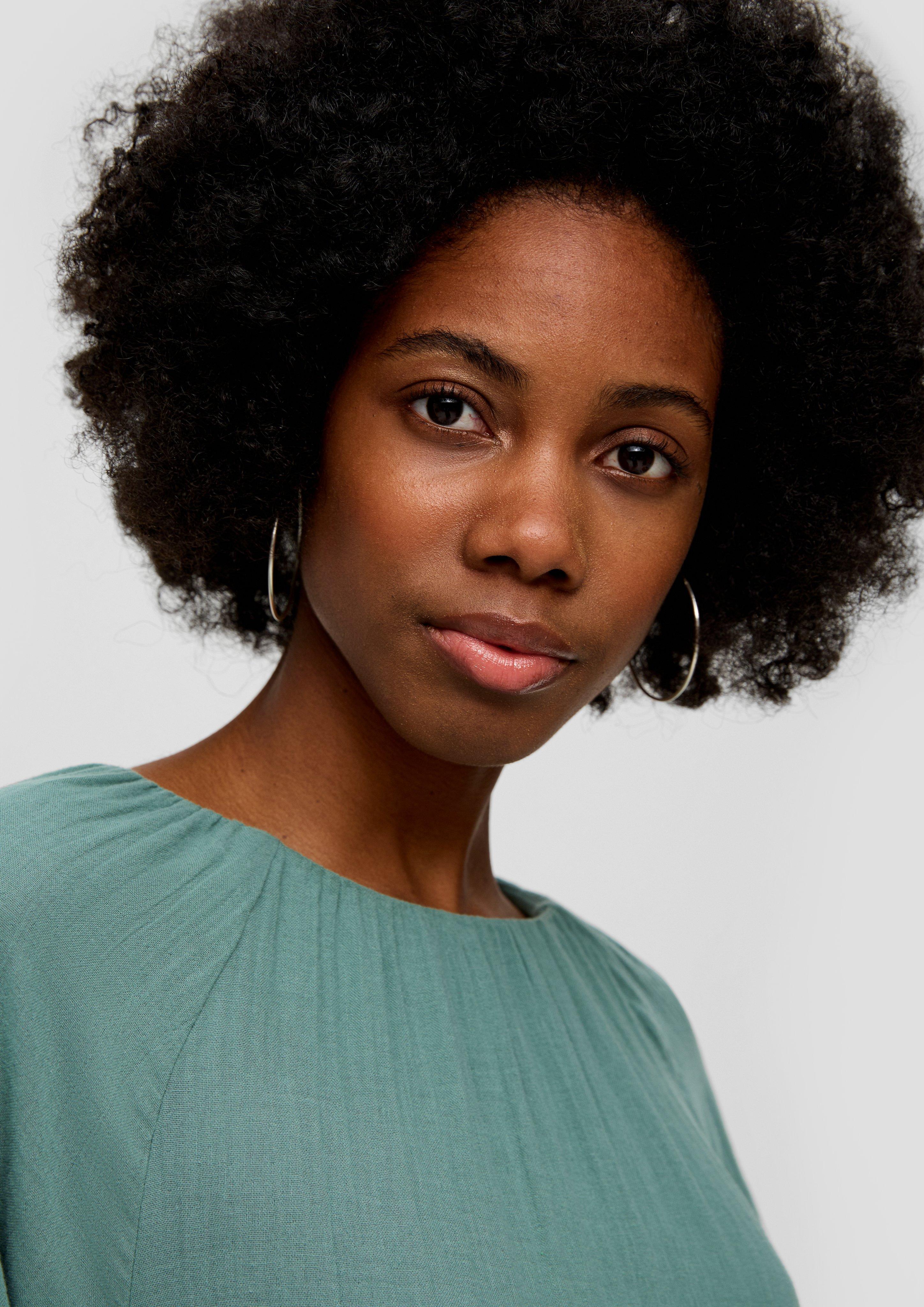 Cotton midi dress - mint | s.Oliver