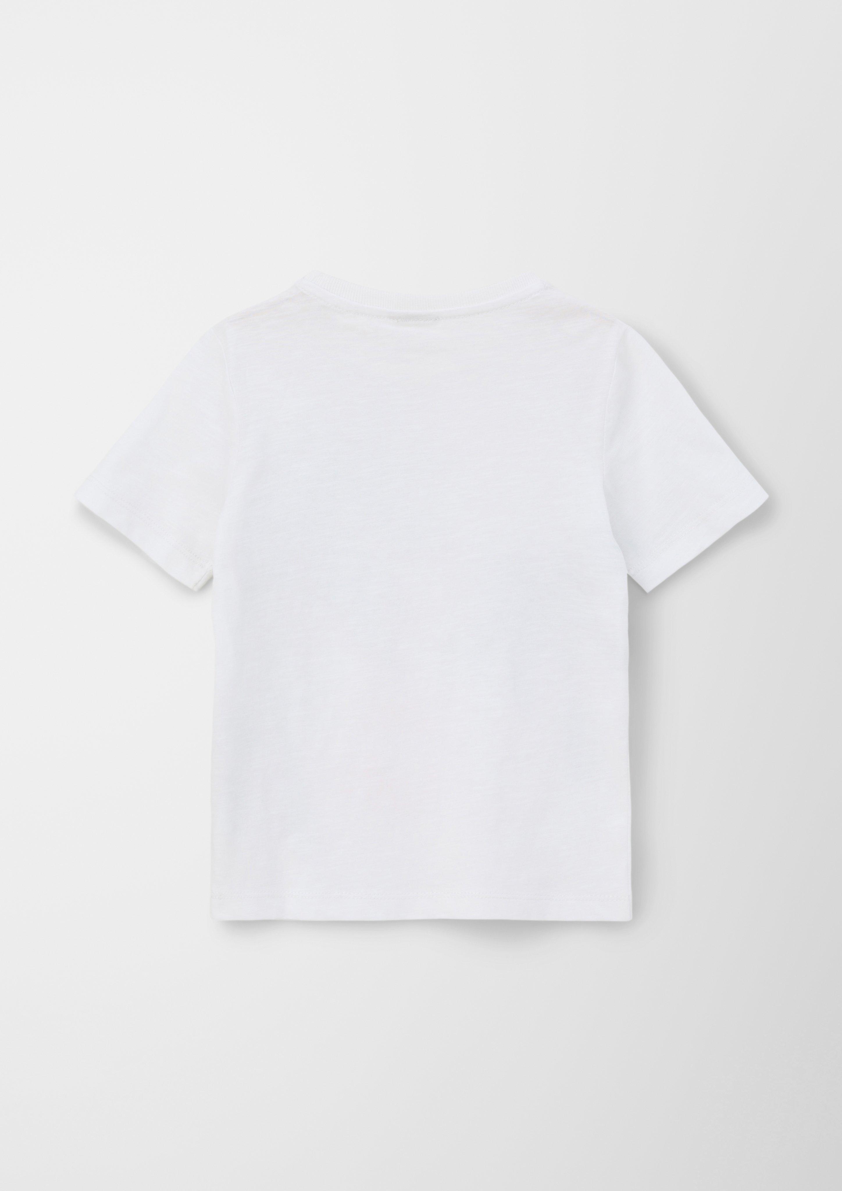 Baumwollshirt mit Print - weiß | s.Oliver