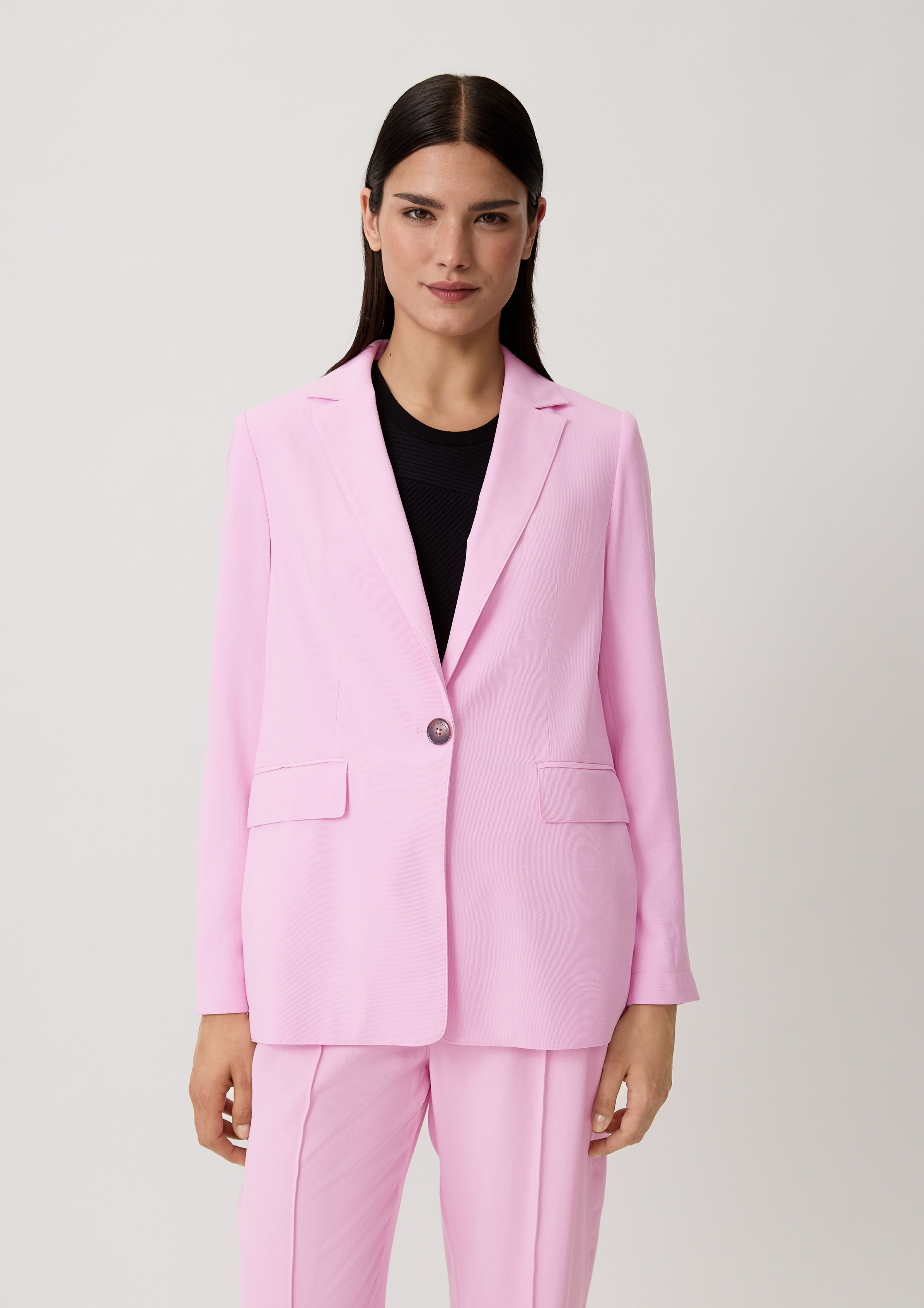 Viscose blend blazer - rose | Comma