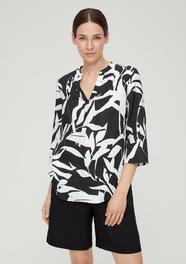 Linen Blouse With Pintucks Pink S Oliver