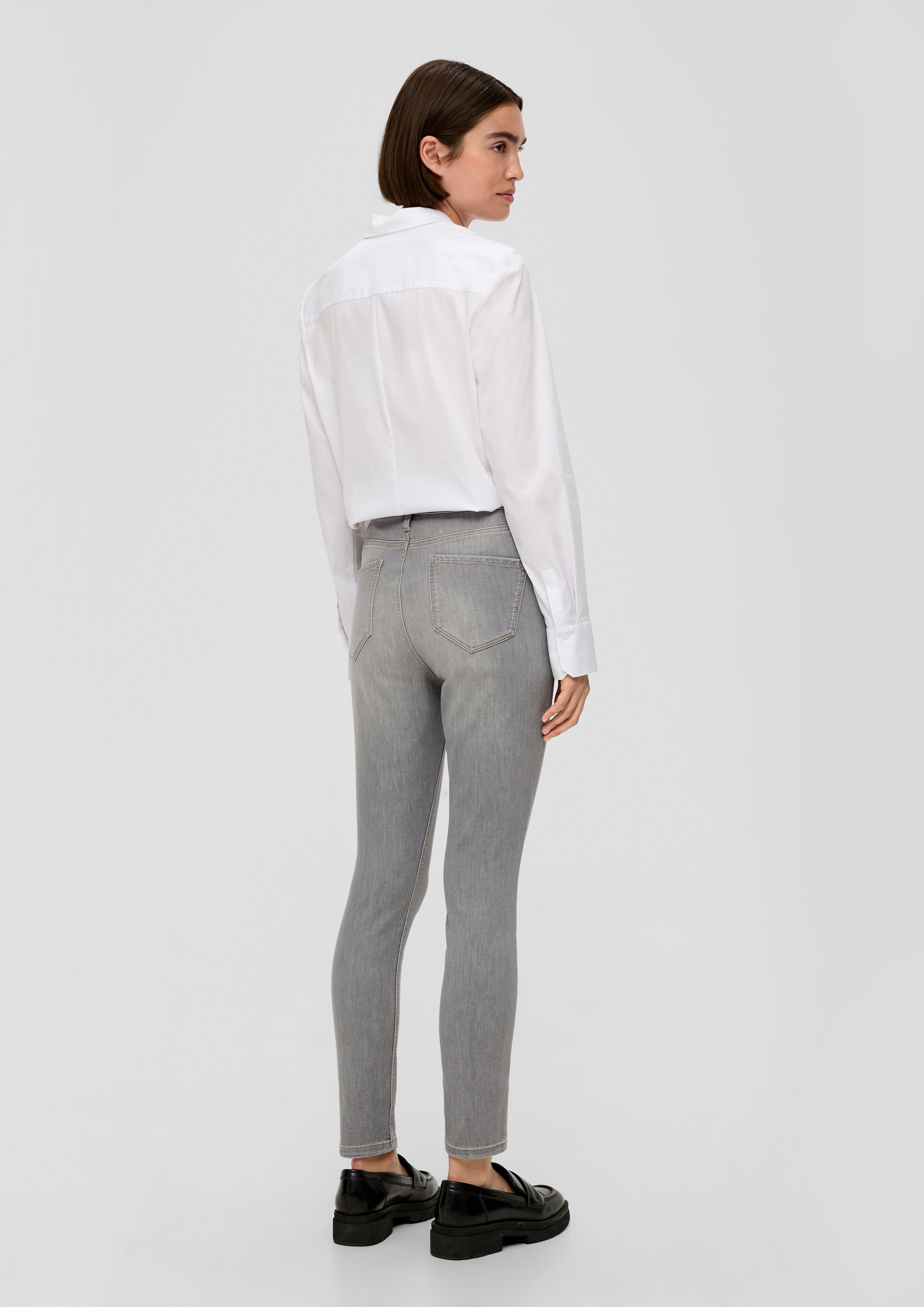 Izabell Cropped Jeans / Slim Fit / High Rise / Slim Leg - grey | s.Oliver