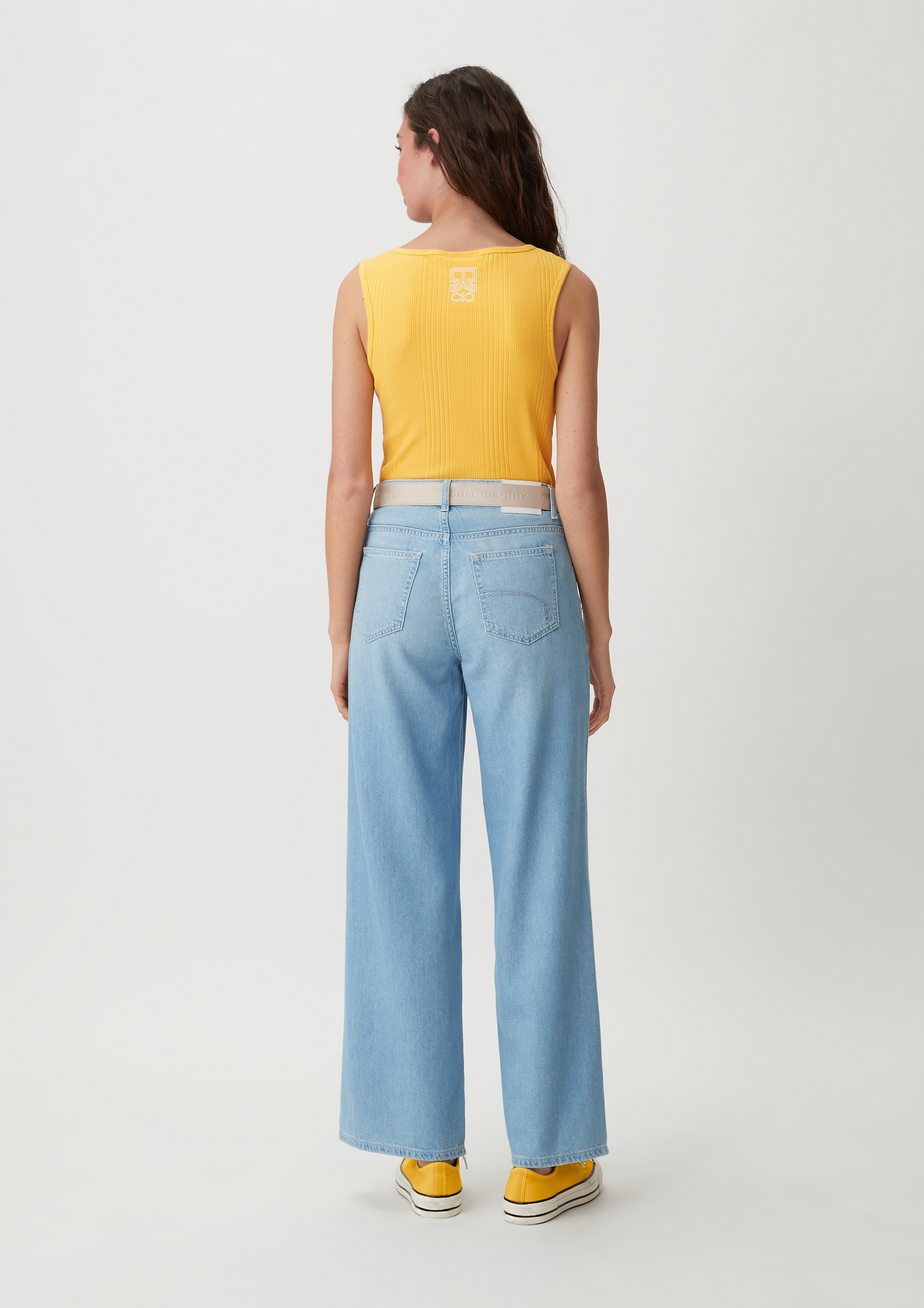 Blended cotton top - yellow | Comma