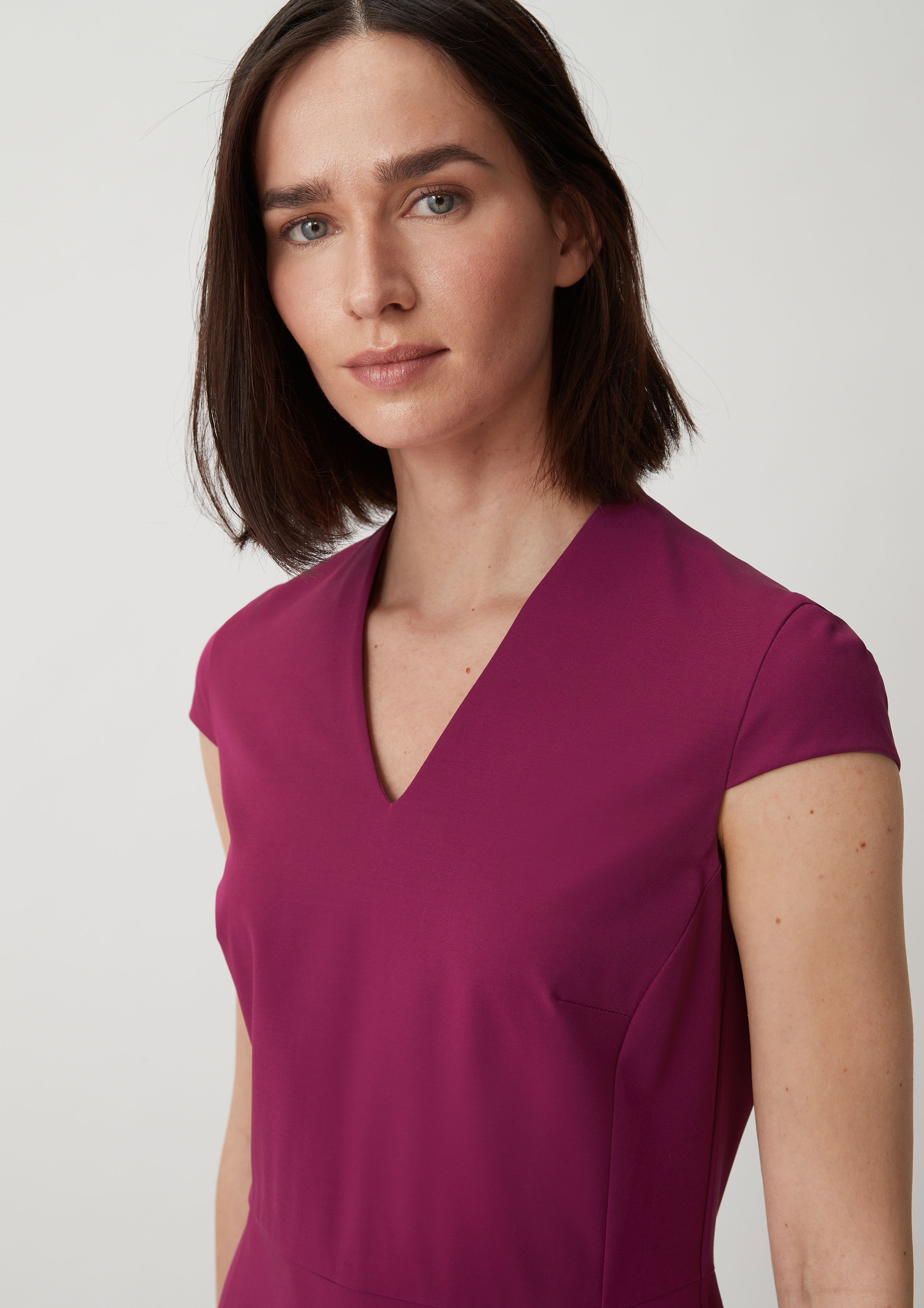 Sheath dress in stretch viscose - fuchsia | Comma