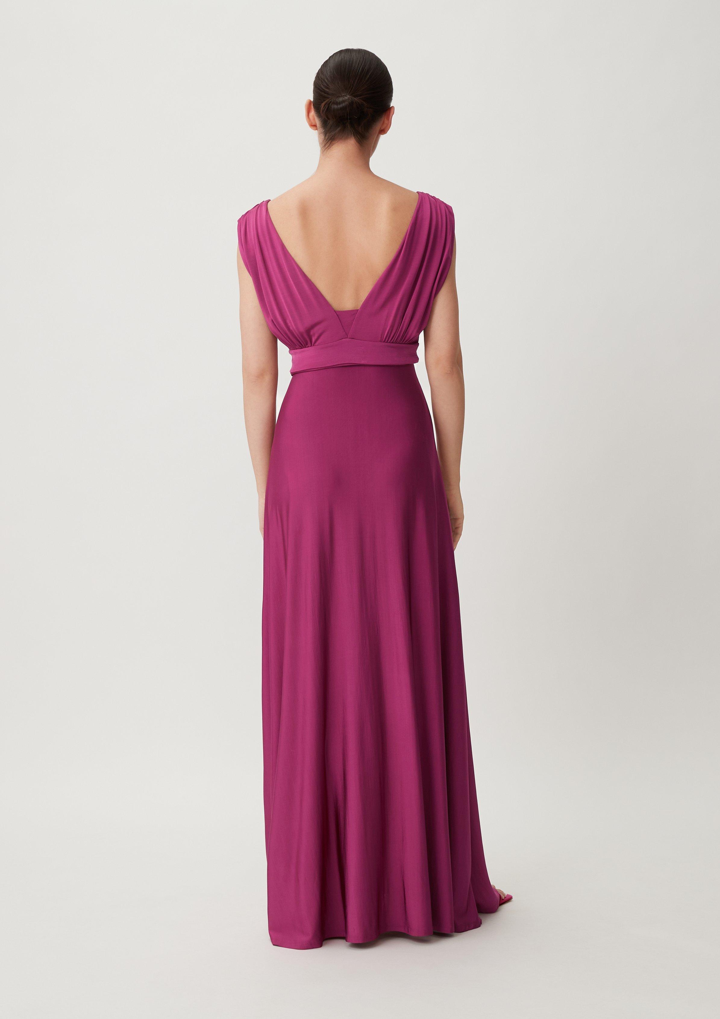 Stretch viscose maxi dress - Pink | SCAYLE