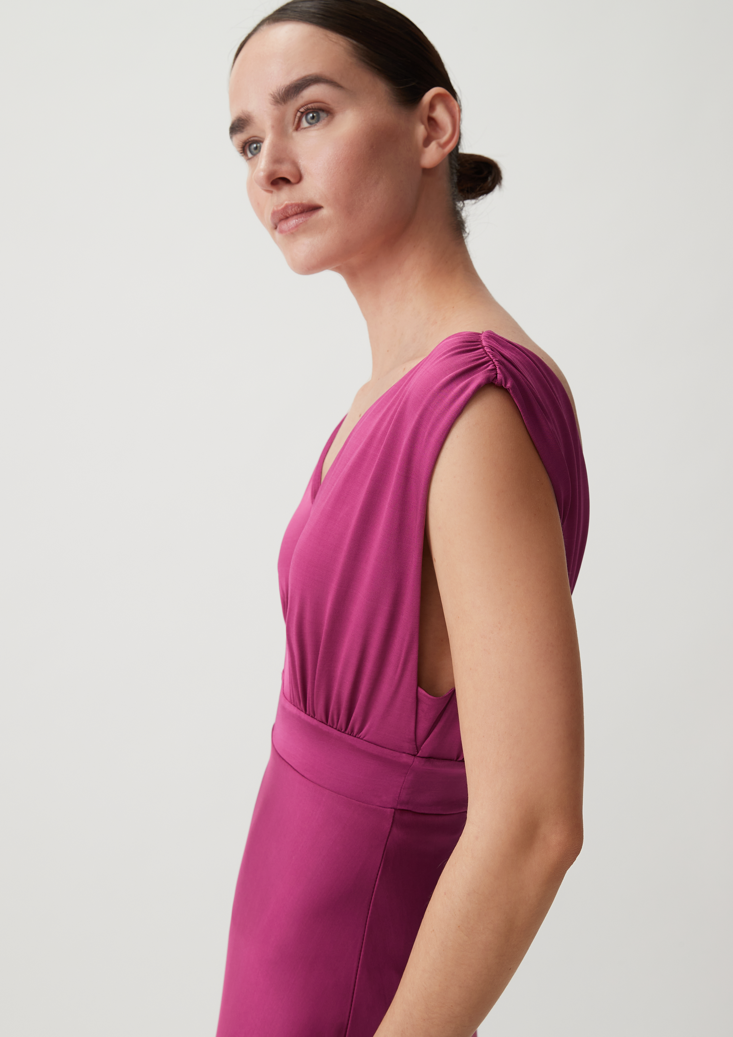 Stretch viscose maxi dress - Pink | SCAYLE