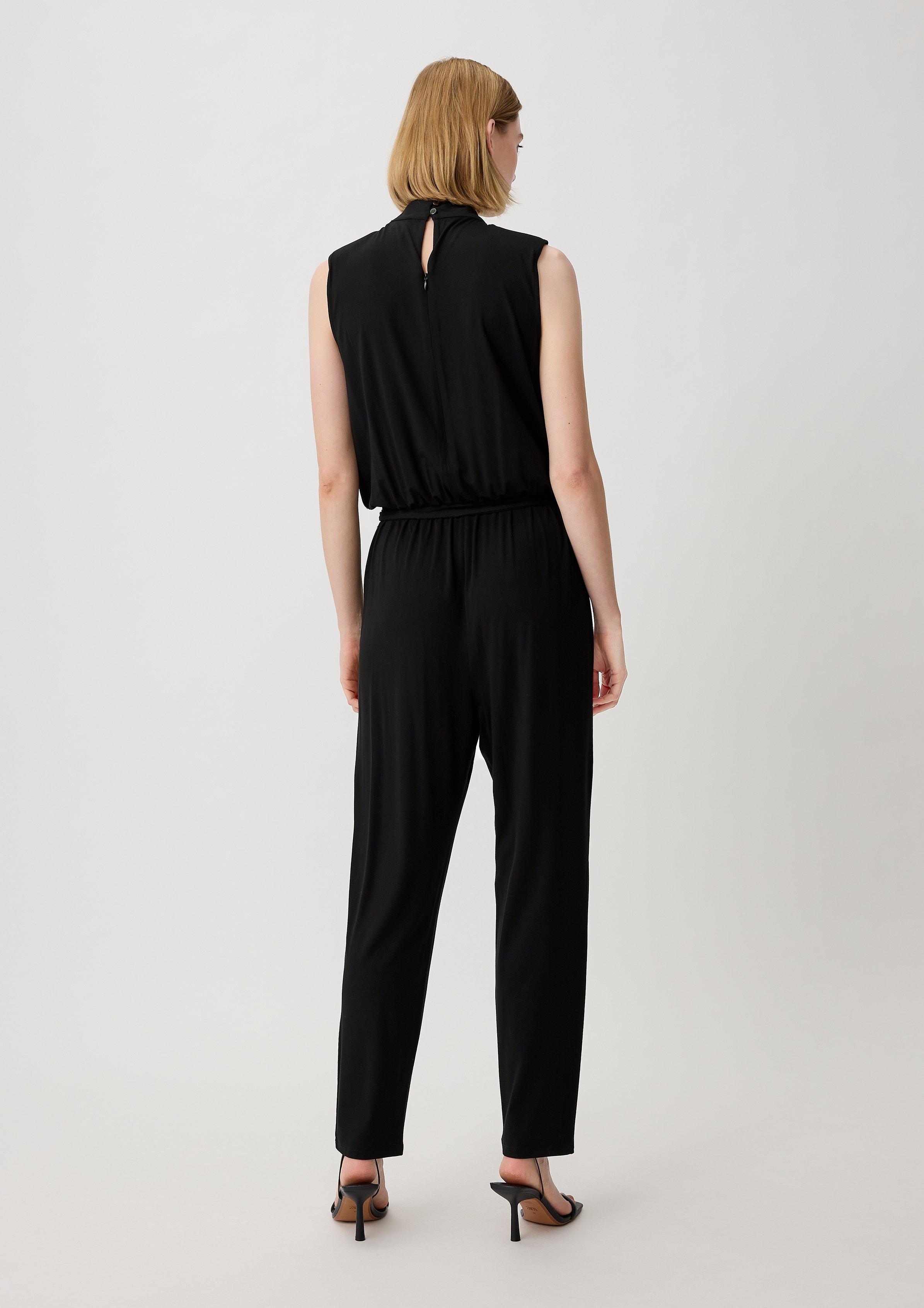 Overall aus Bambusstretch - schwarz | Comma