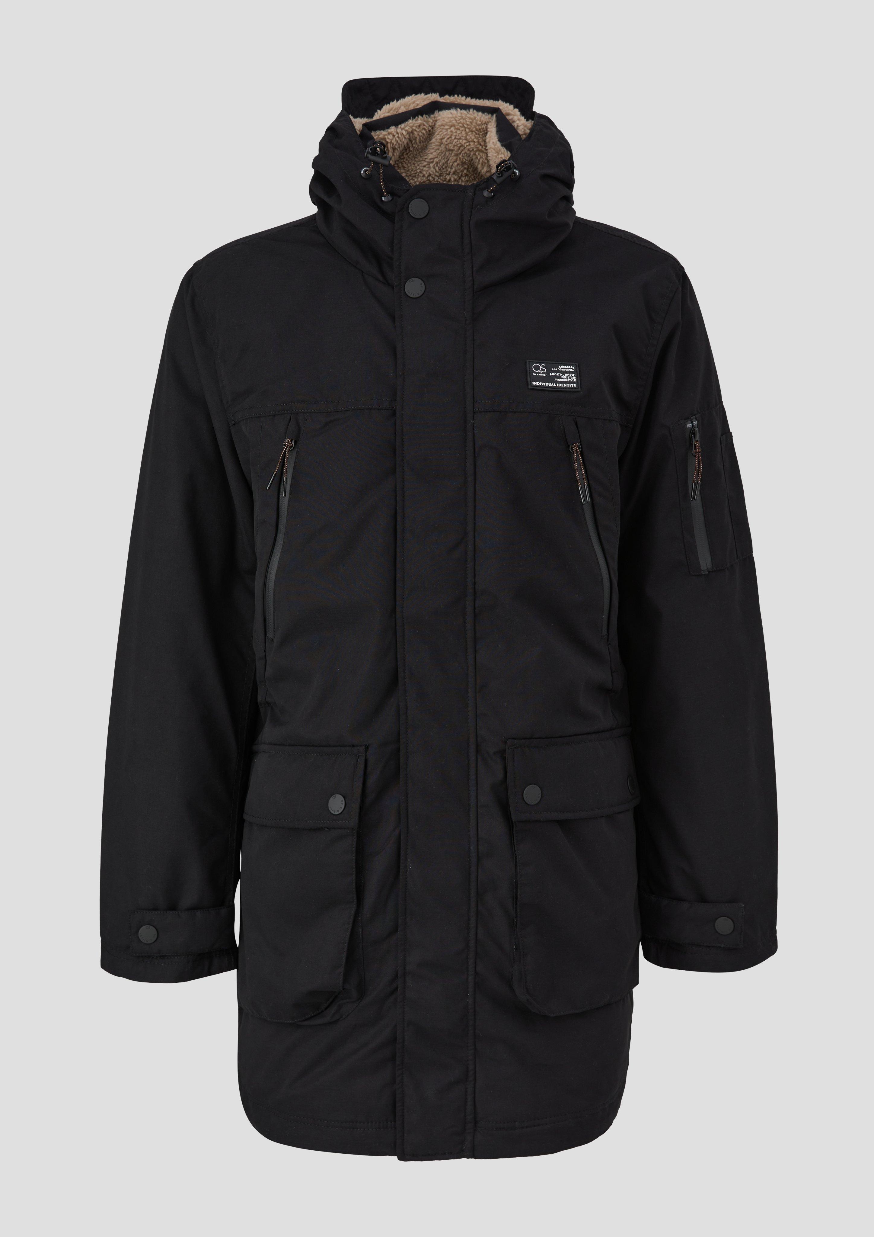Jacket with plush lining - black | s.Oliver Jacket with plush lining - black | s.Oliver