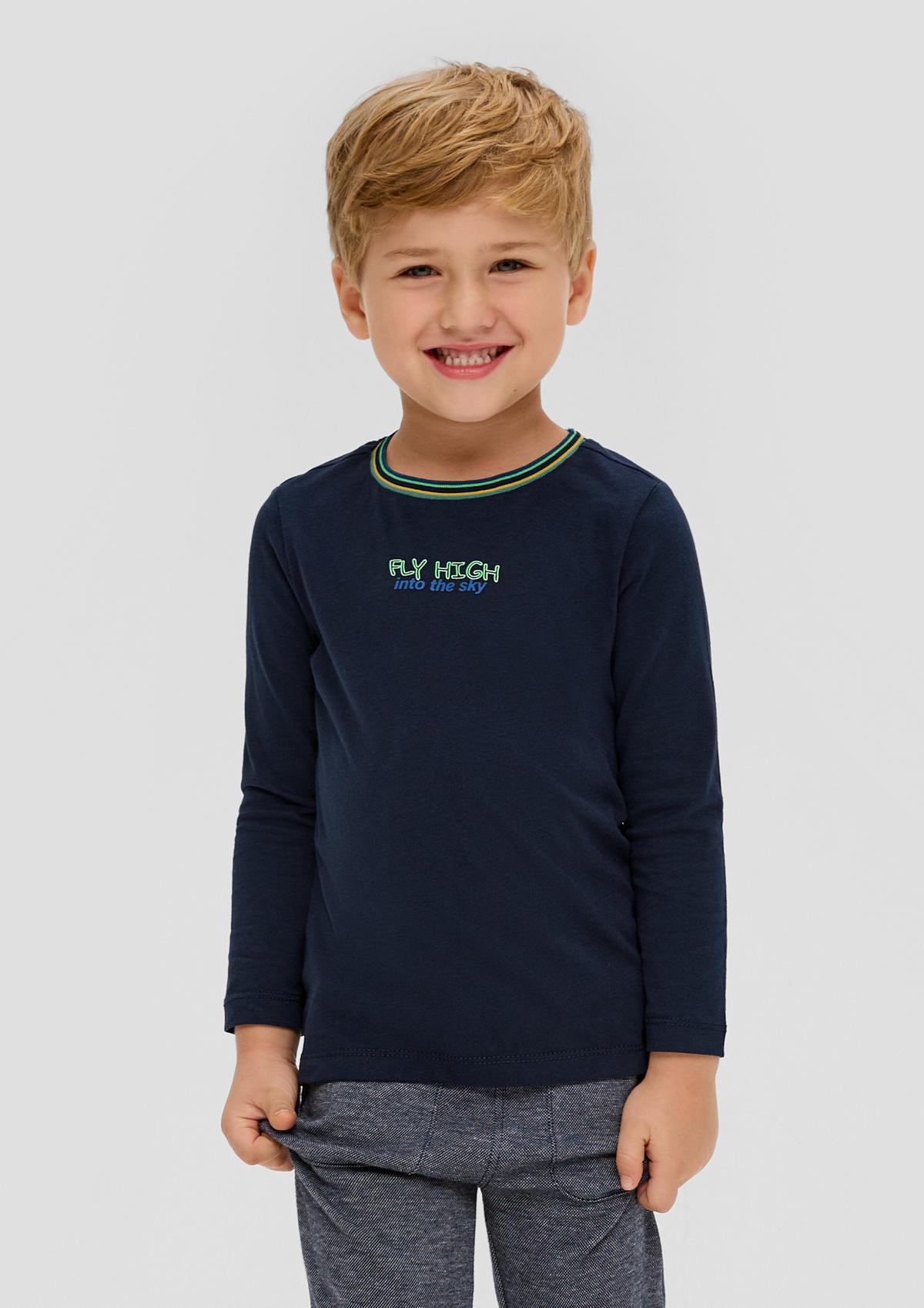 Longsleeve mit Schrift-Print - navy | s.Oliver