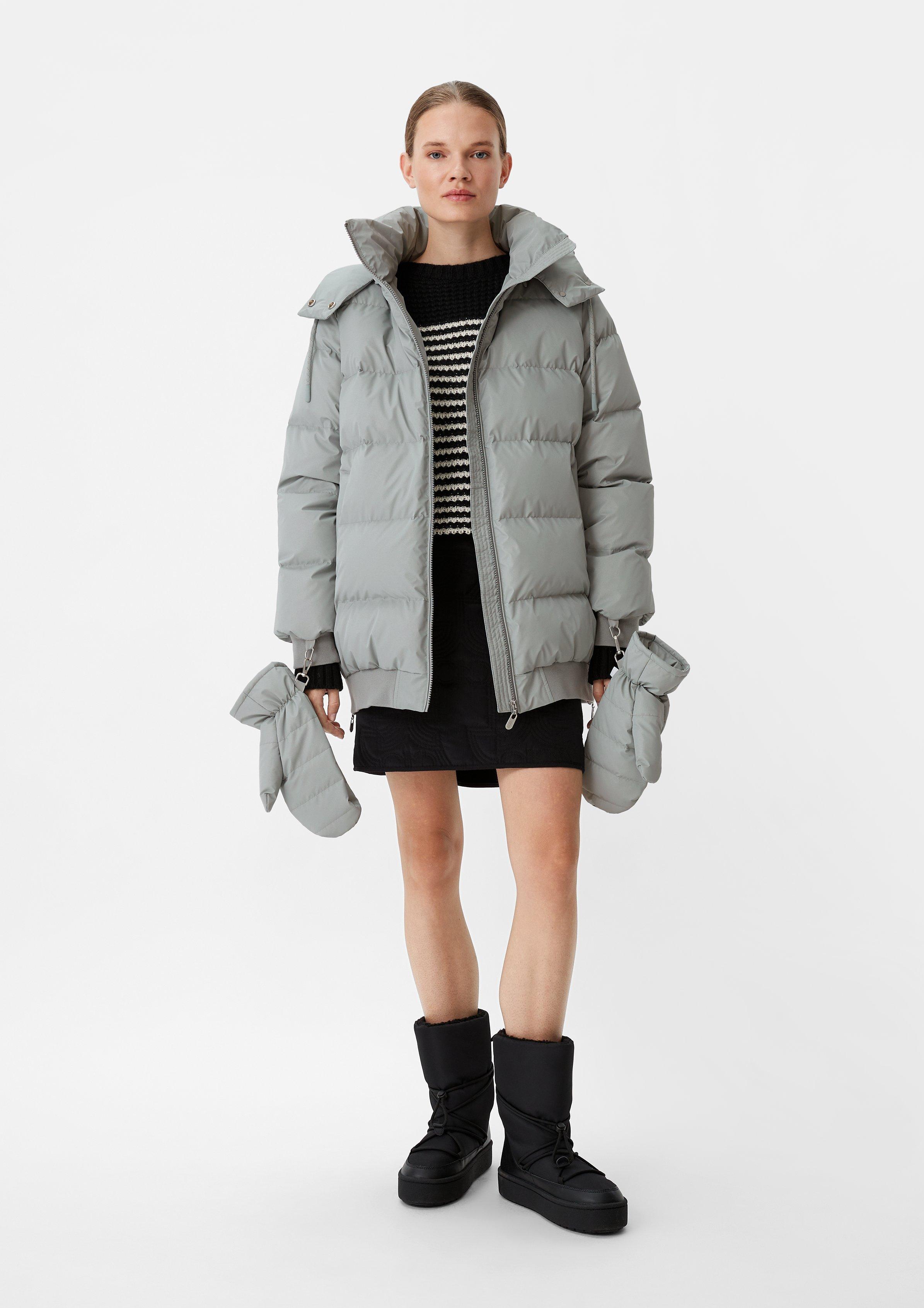 Jacket with detachable mittens - pigeon grey | Comma
