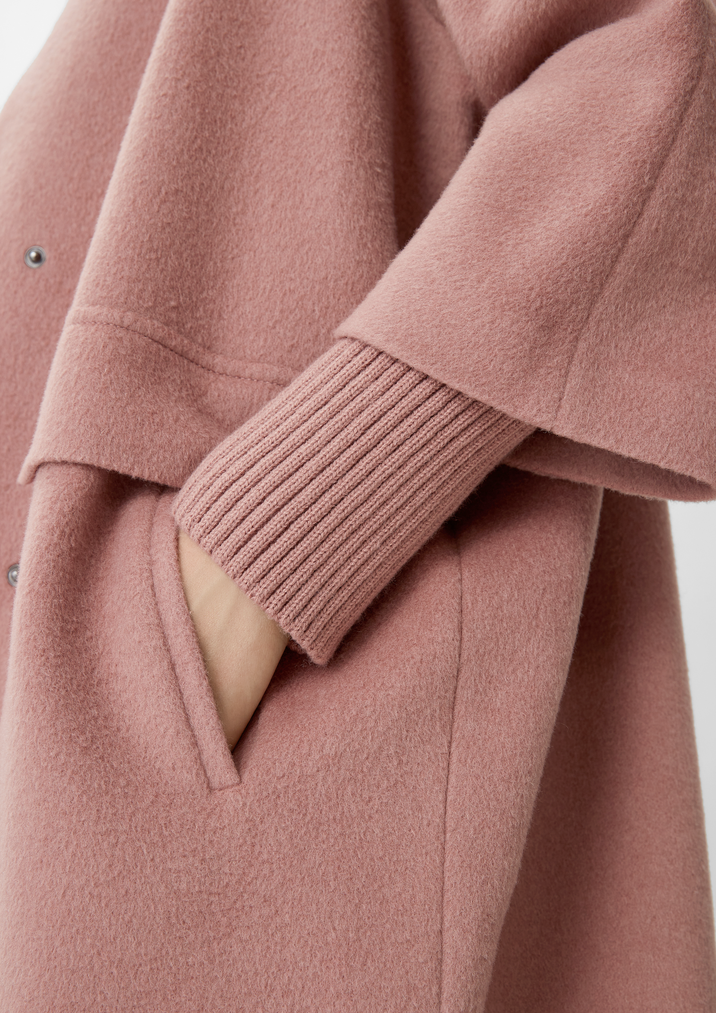 Wool blend coat - Pink | SCAYLE