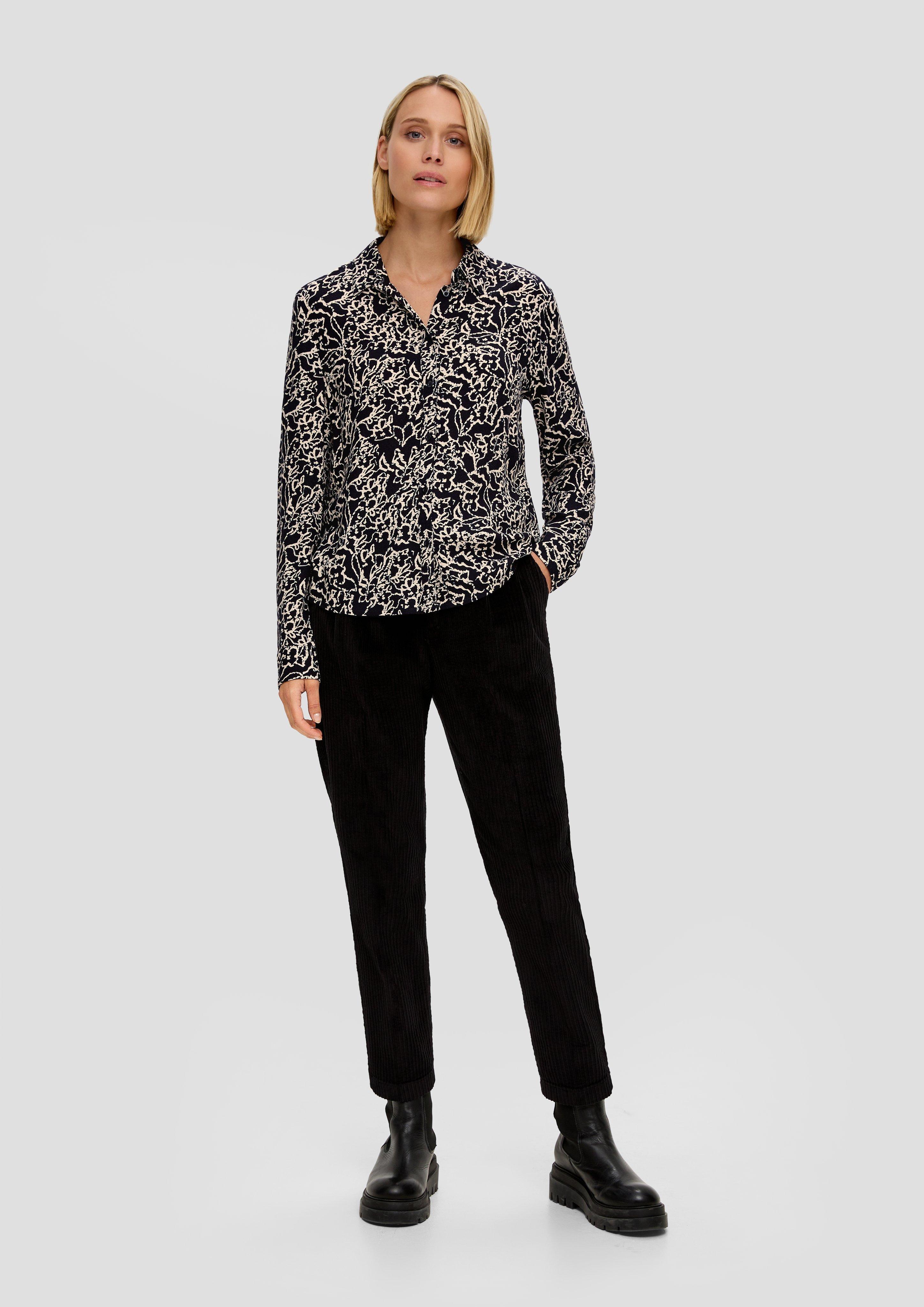 Bluza od viskoze - crna | s.Oliver