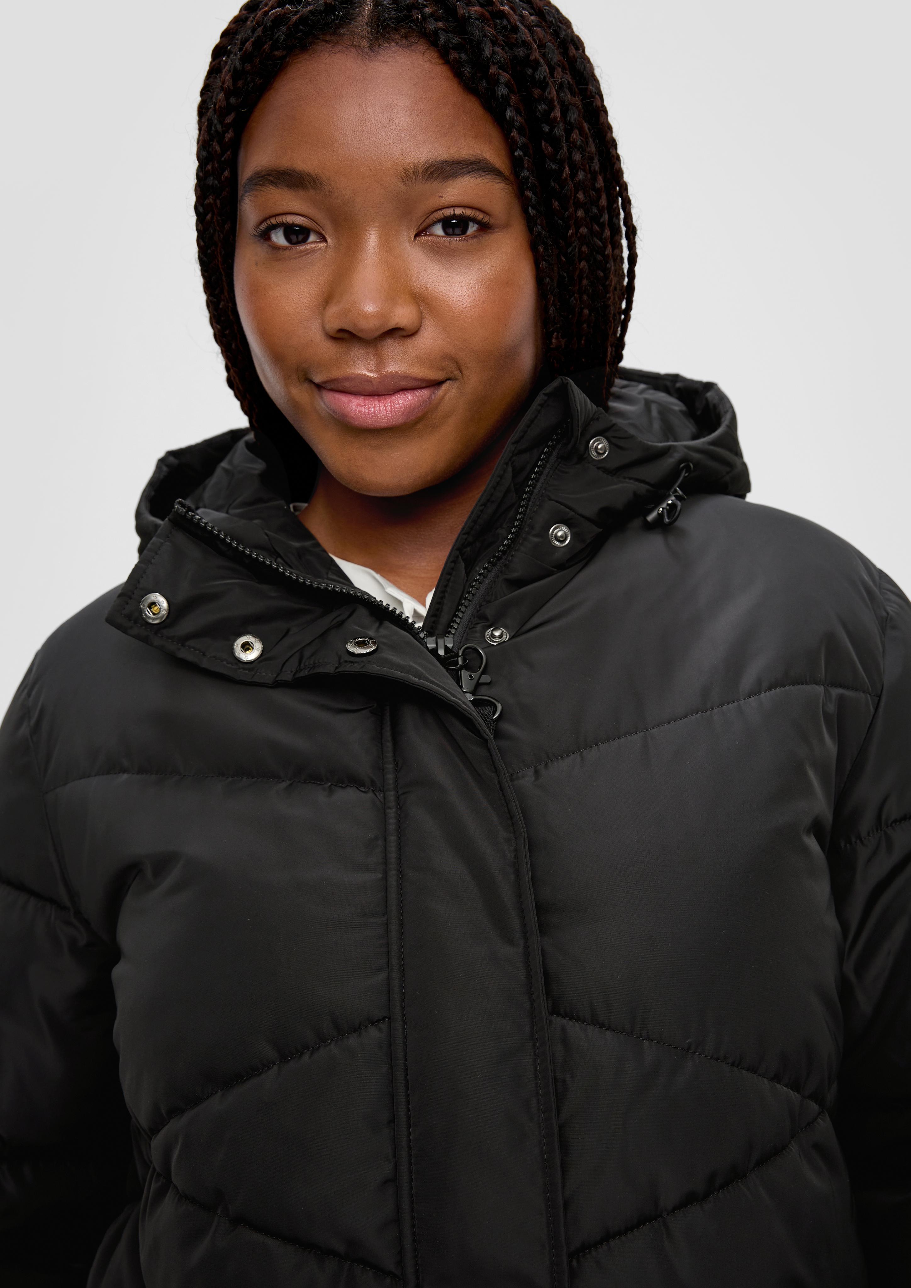 Steppjacke mit Kapuze - schwarz | s.Oliver Steppjacke mit Kapuze - schwarz | s.Oliver