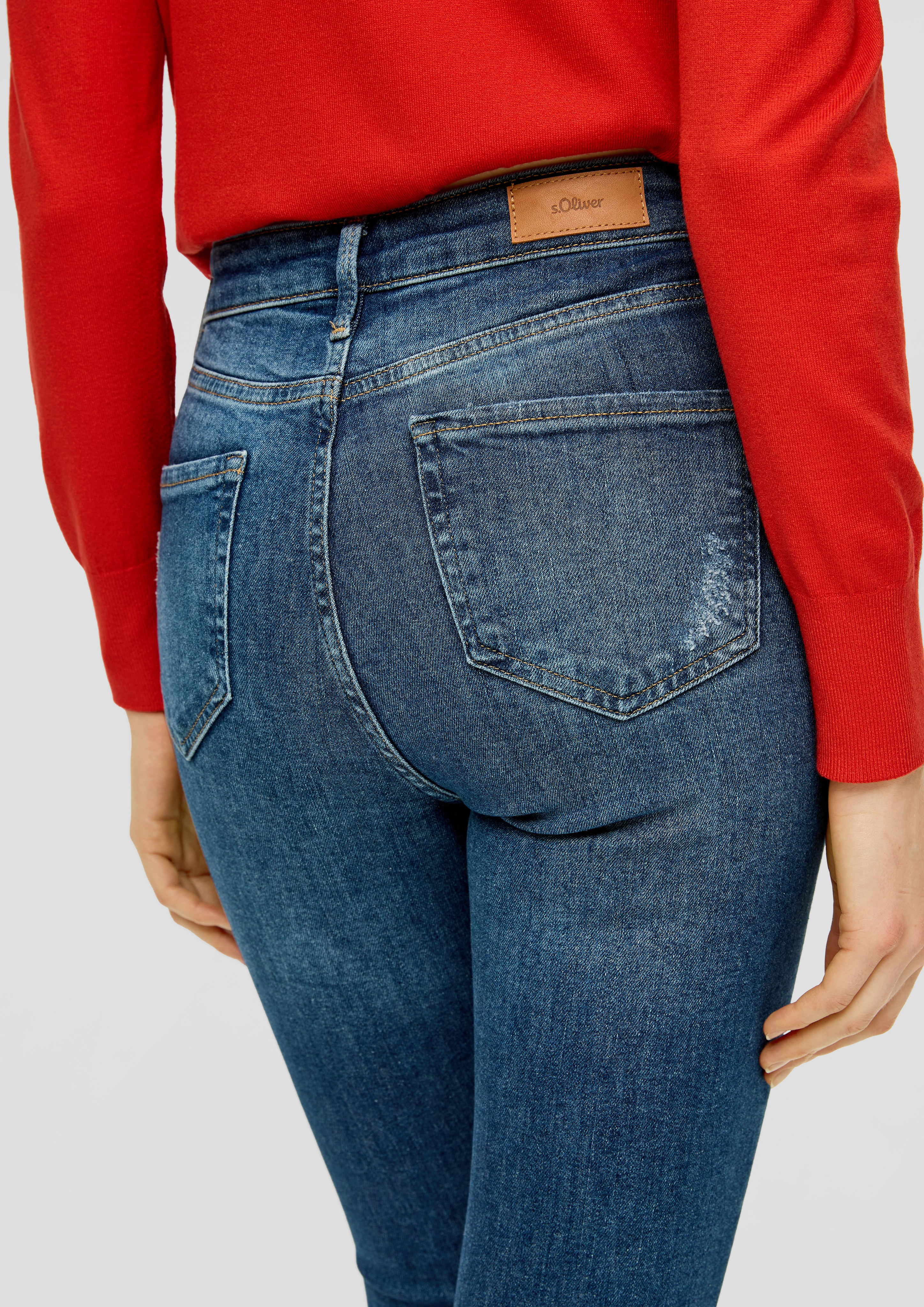 Džíny Izabell / Skinny Fit / High Rise / Skinny Leg - modrá | s.Oliver