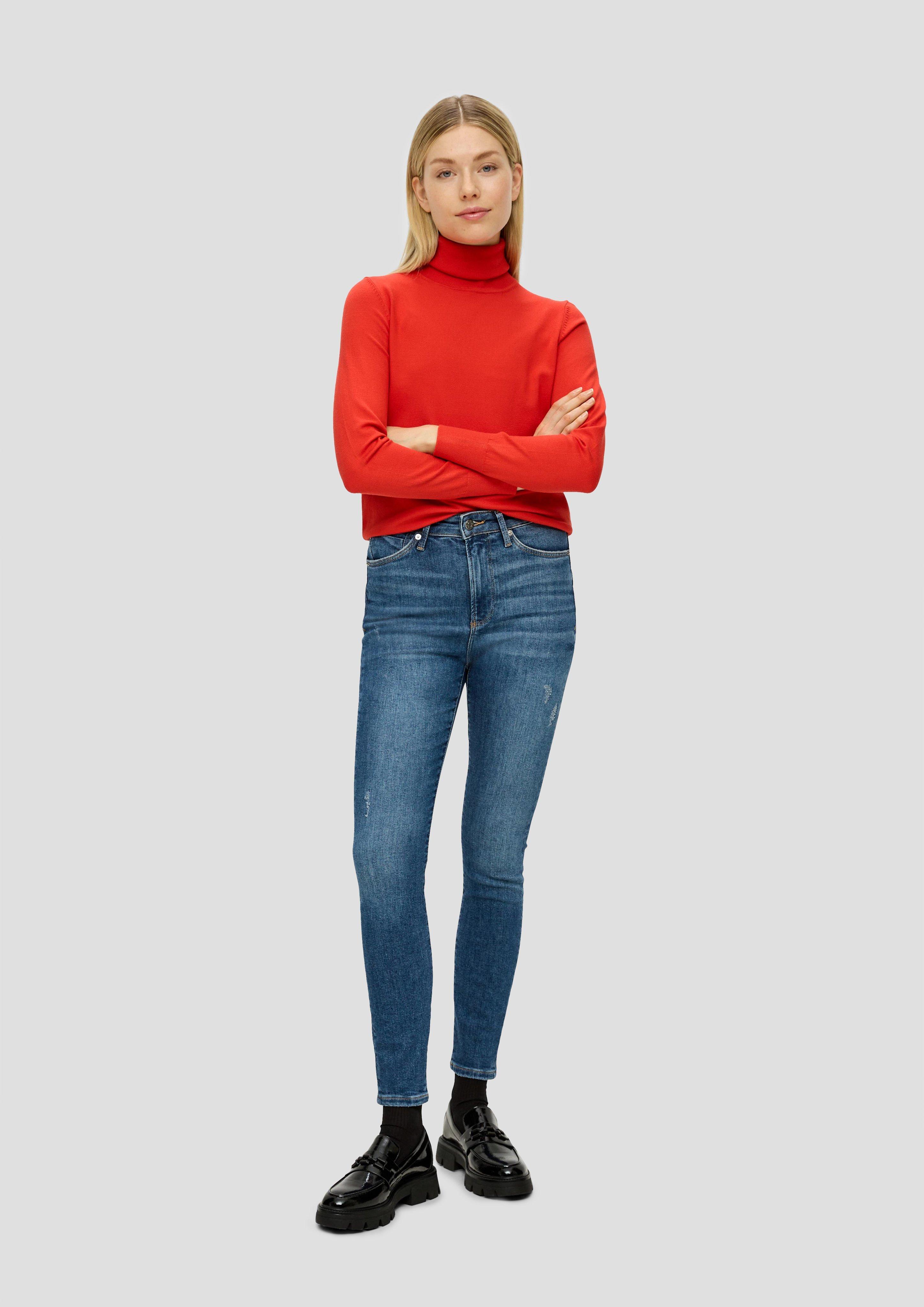 Džíny Izabell / Skinny Fit / High Rise / Skinny Leg - modrá | s.Oliver