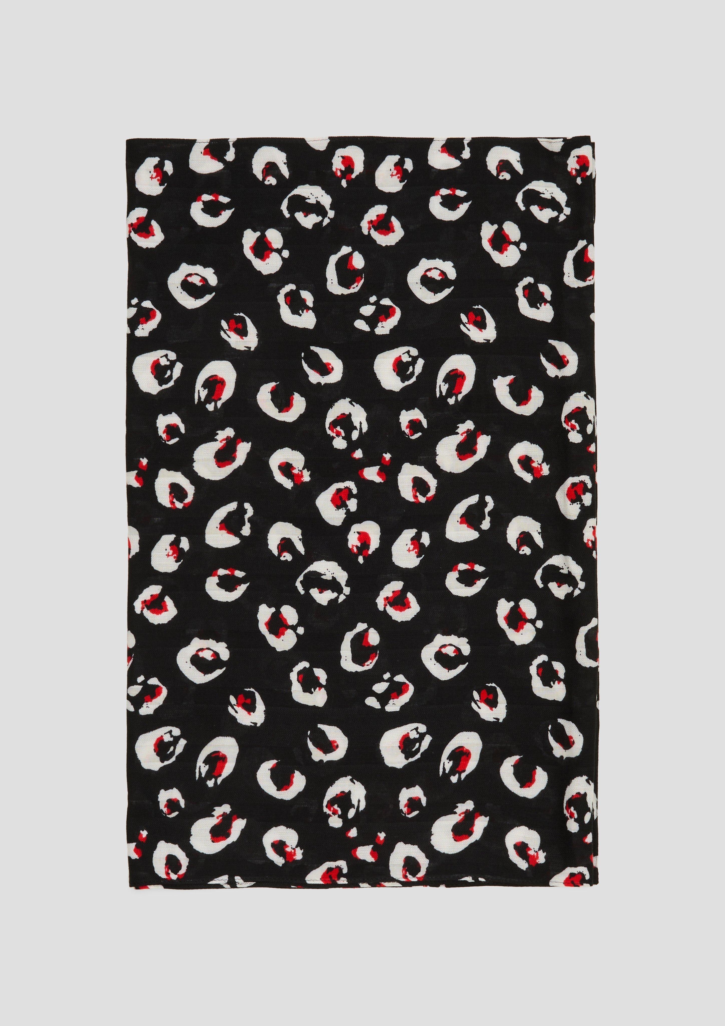 Loop-Schal mit Fischgrat-Struktur - schwarz | s.Oliver