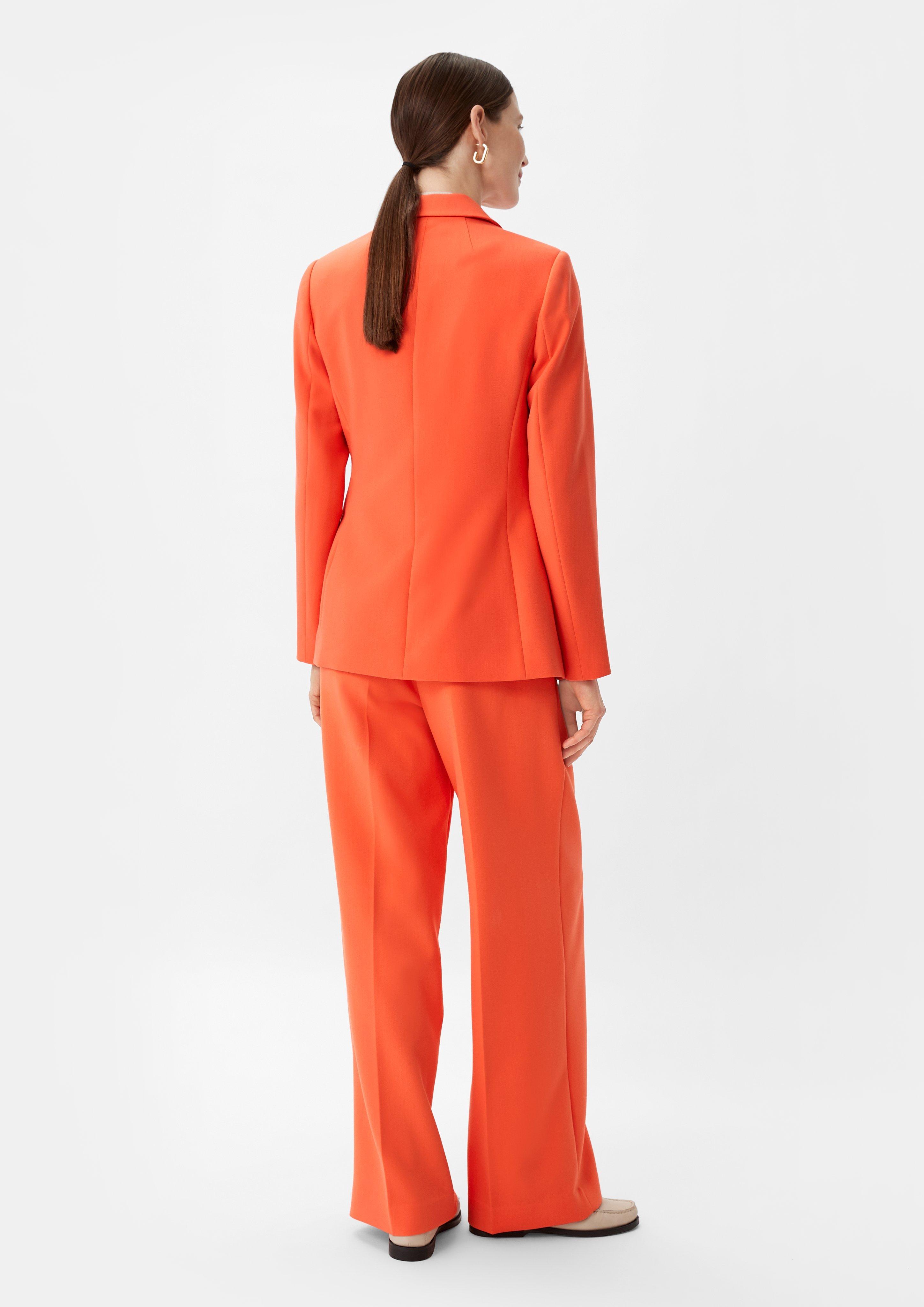 Double-breasted blazer - orange | Comma