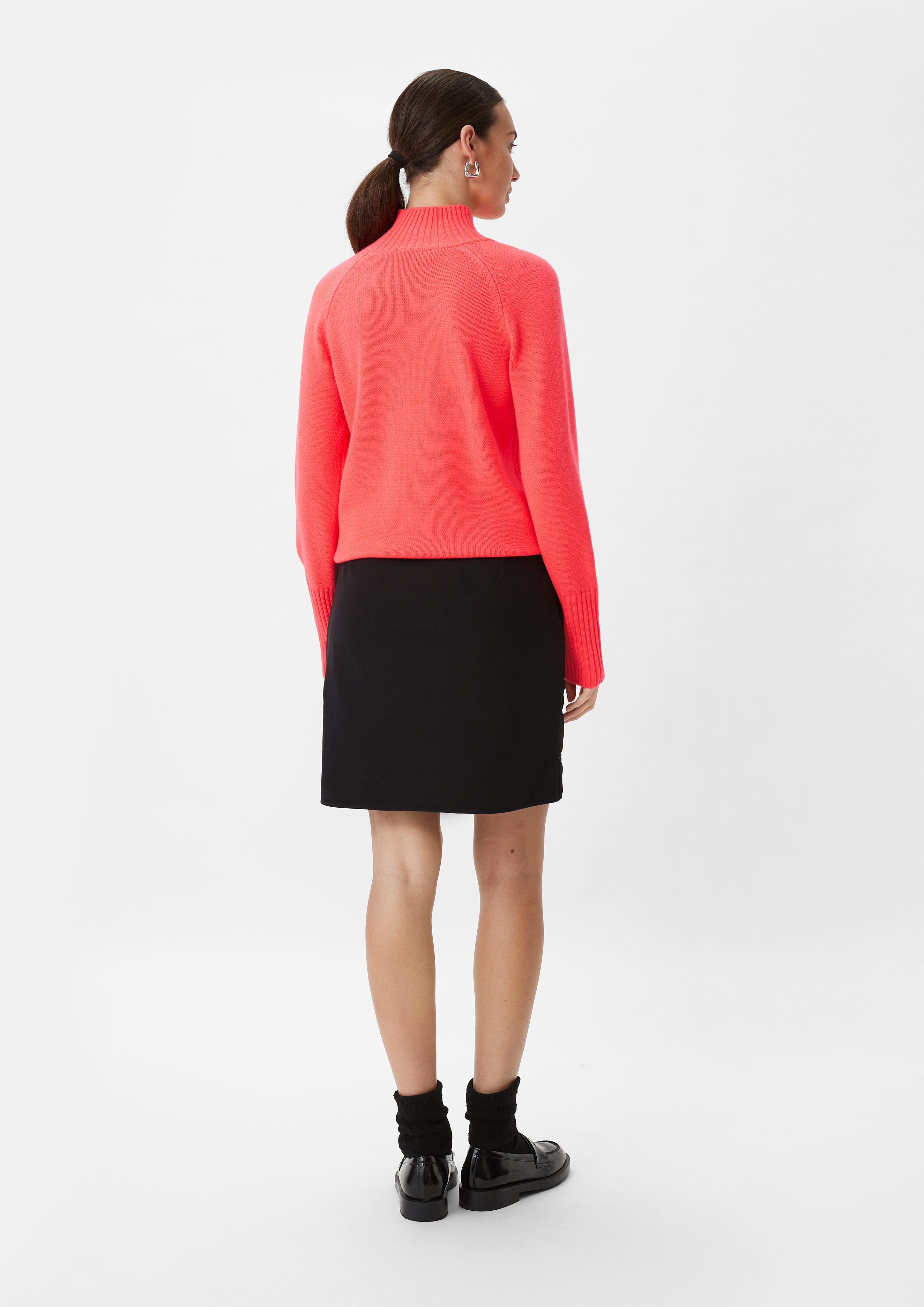 Pullover mit Crew Neck - koralle | Comma