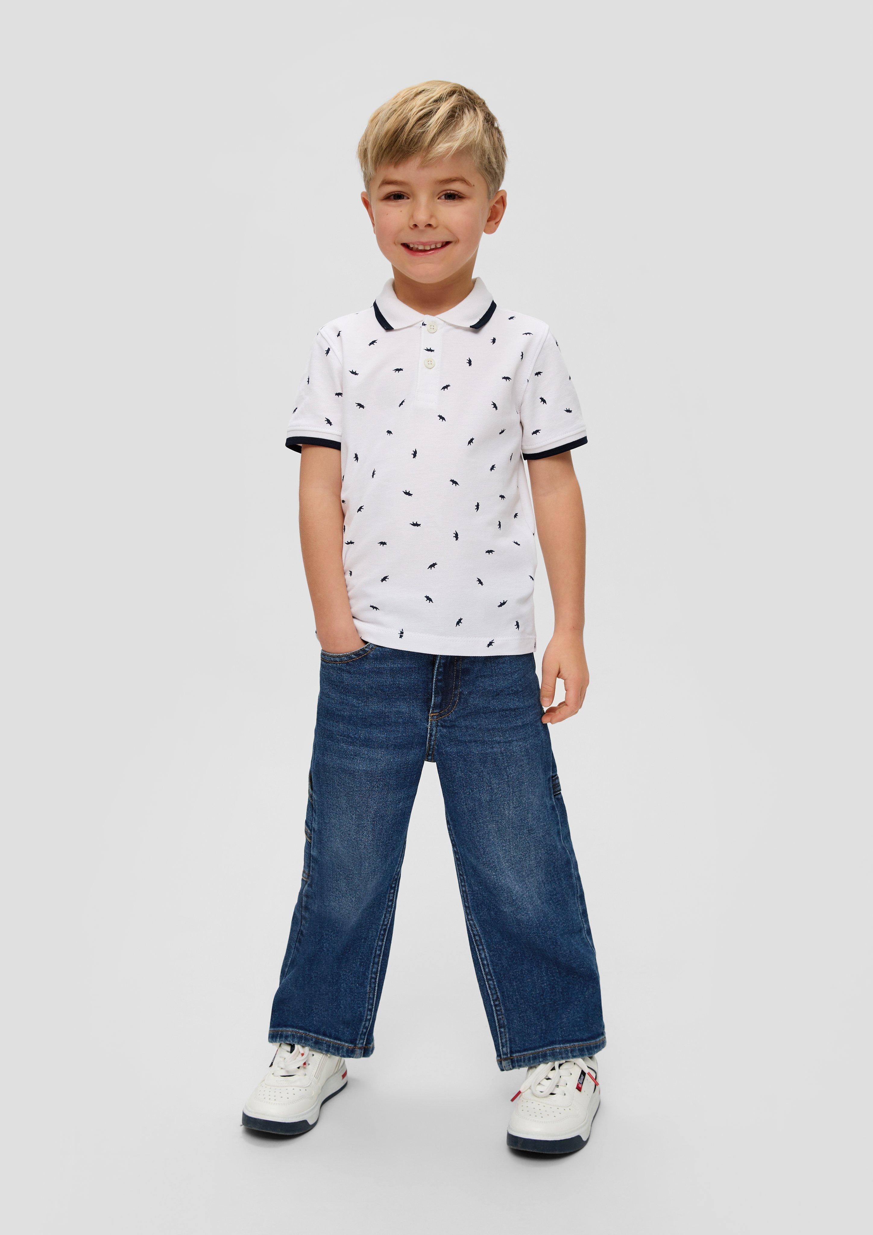 Jeans / relaxed fit / high rise / wide leg - blue | s.Oliver