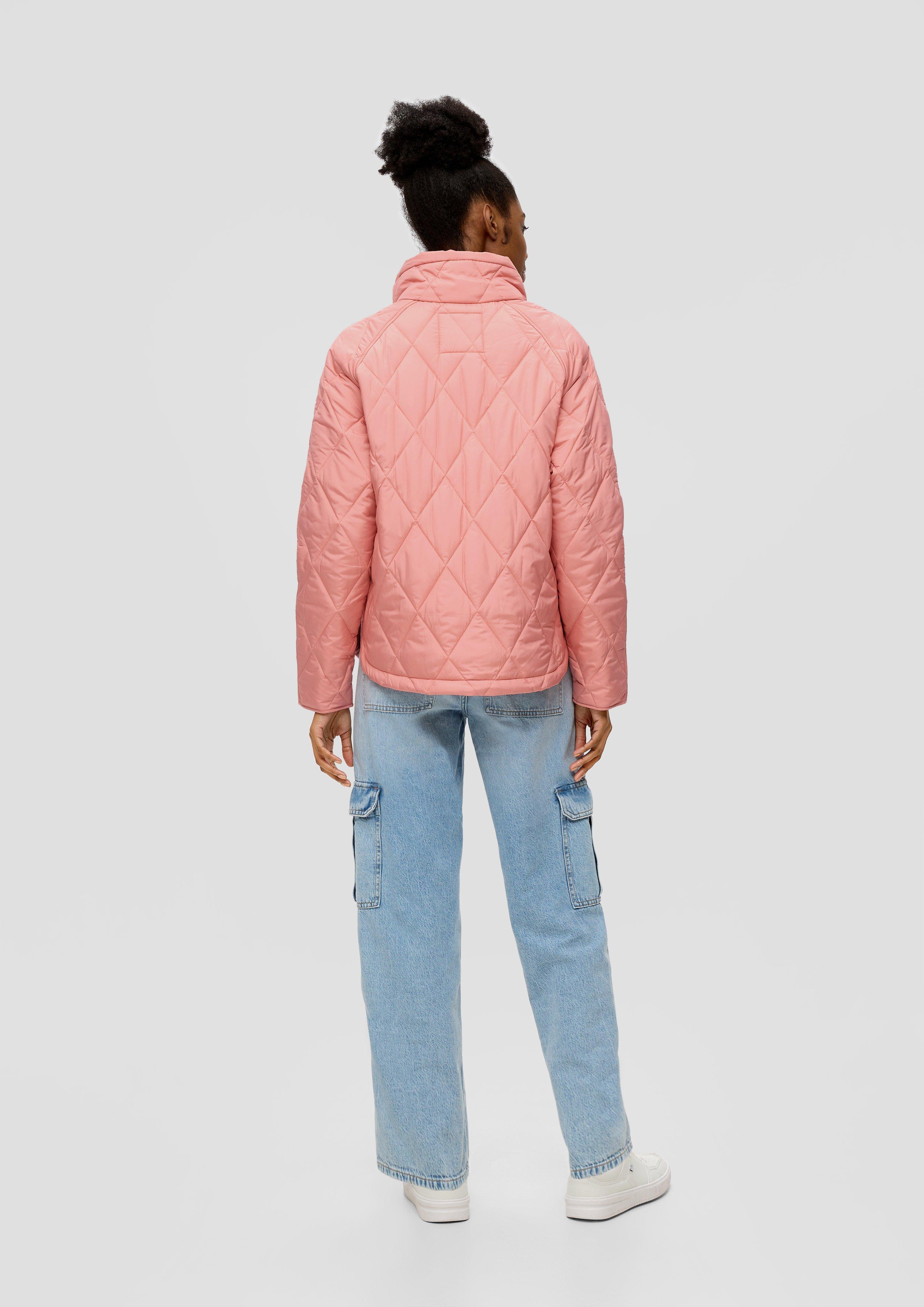 Jacket with a quilted pattern - coral | s.Oliver Jacket with a quilted pattern - coral | s.Oliver