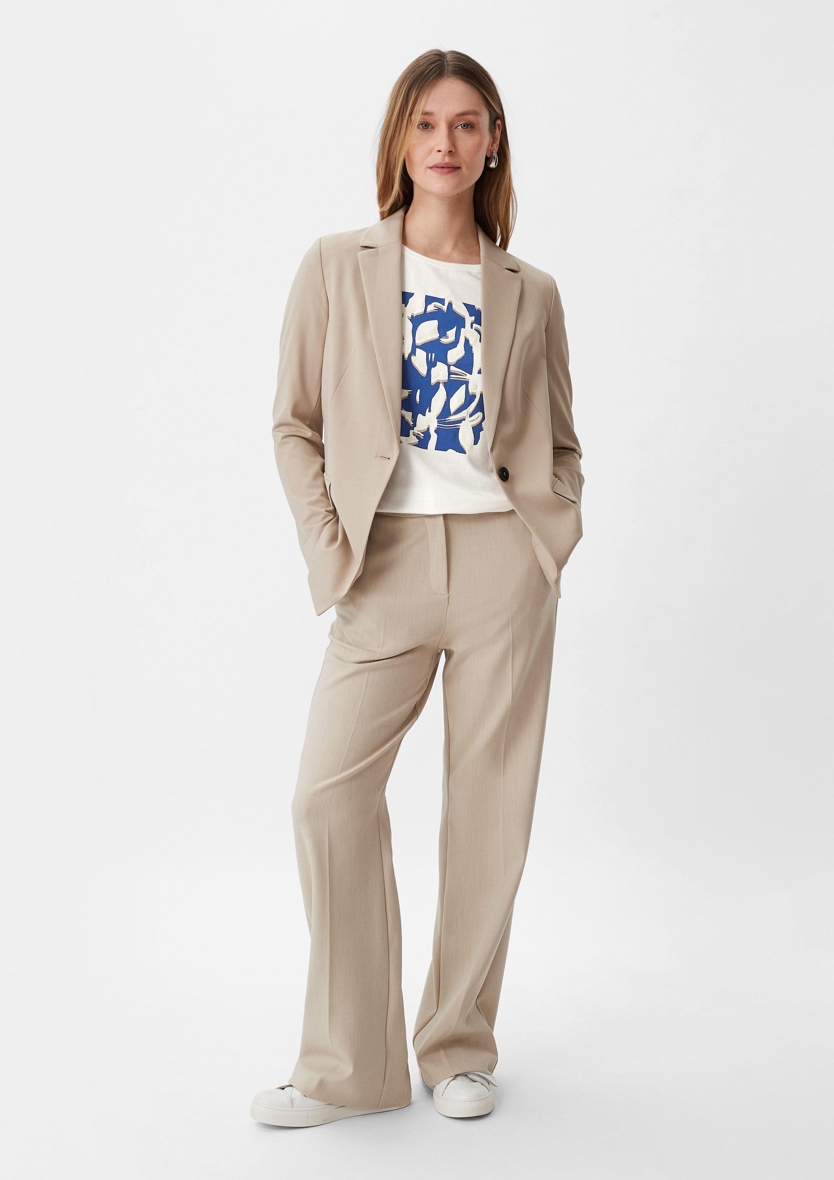 T-shirt with a front print - white | Comma