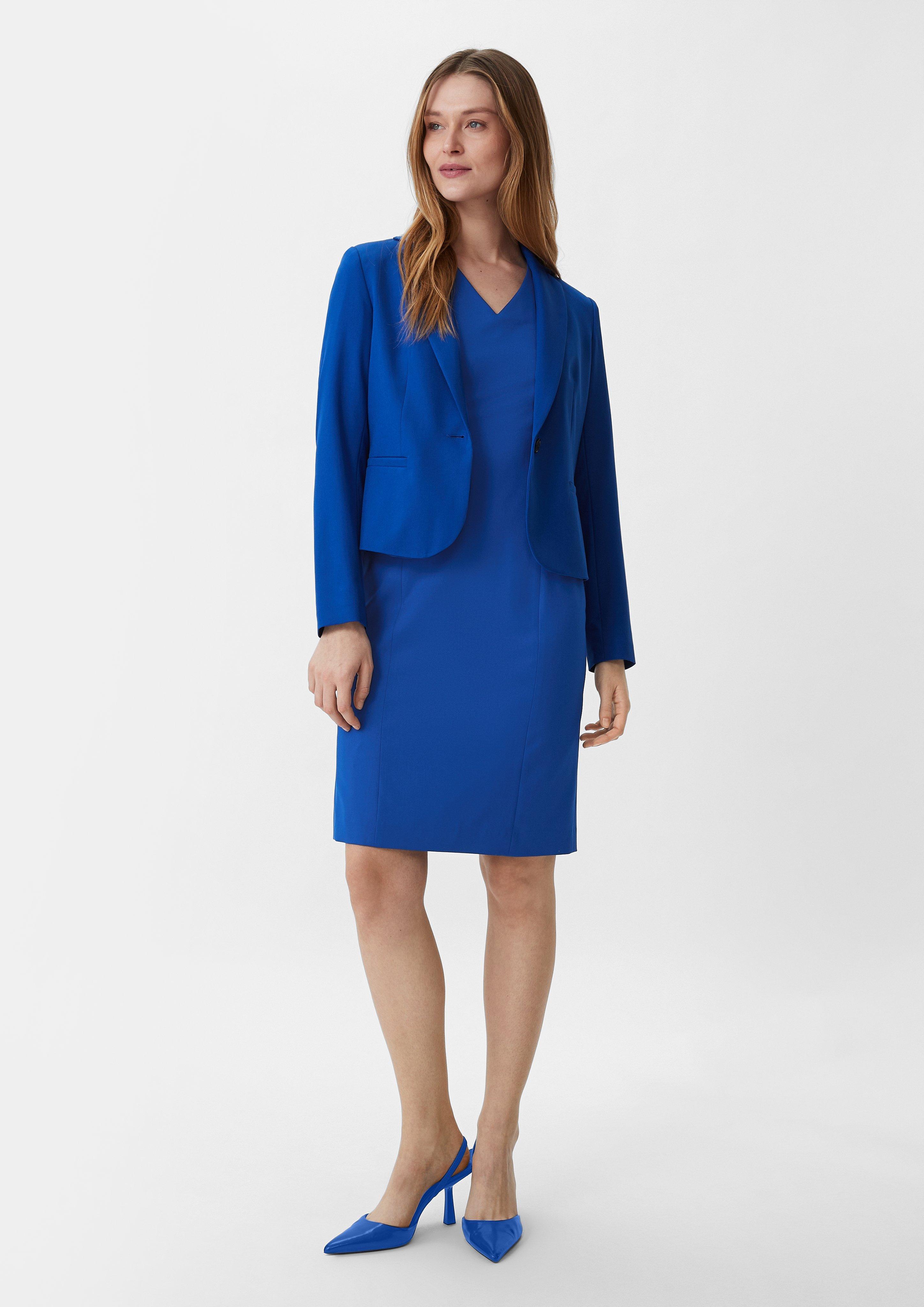 Sheath dress with a V-neckline - ocean blue | Comma