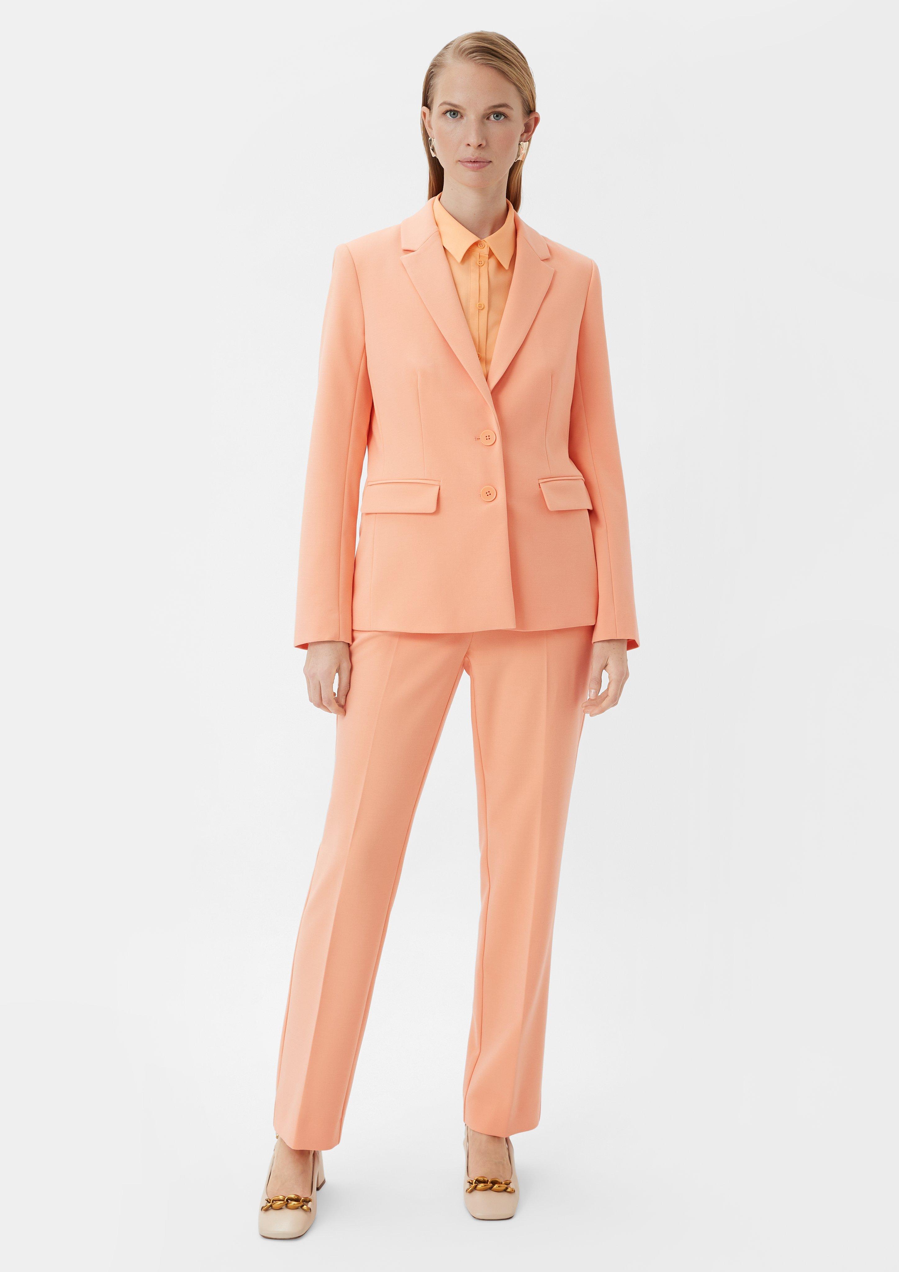 Blazer aus Viskosemix - mango | Comma Blazer aus Viskosemix - mango | Comma