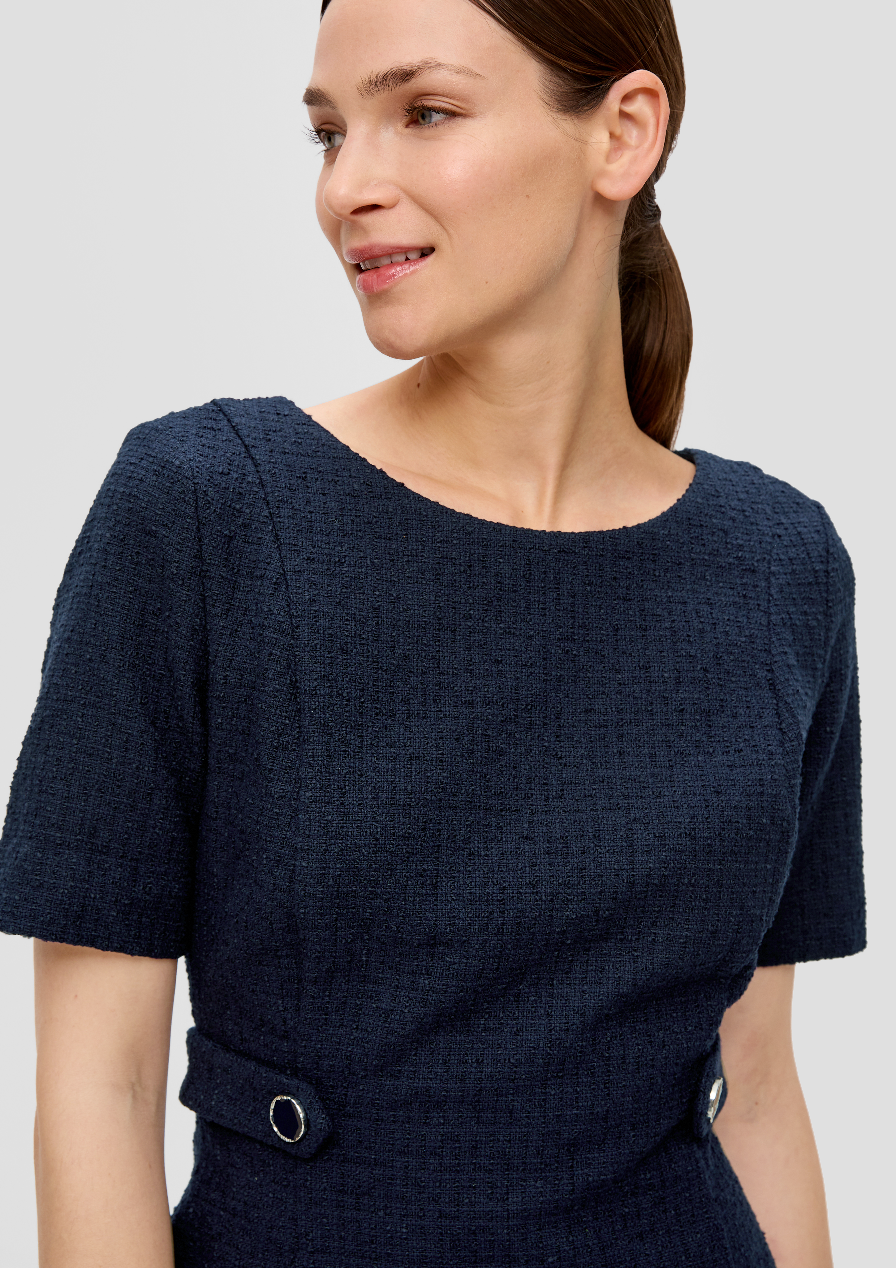 Bouclé dress - navy | s.Oliver