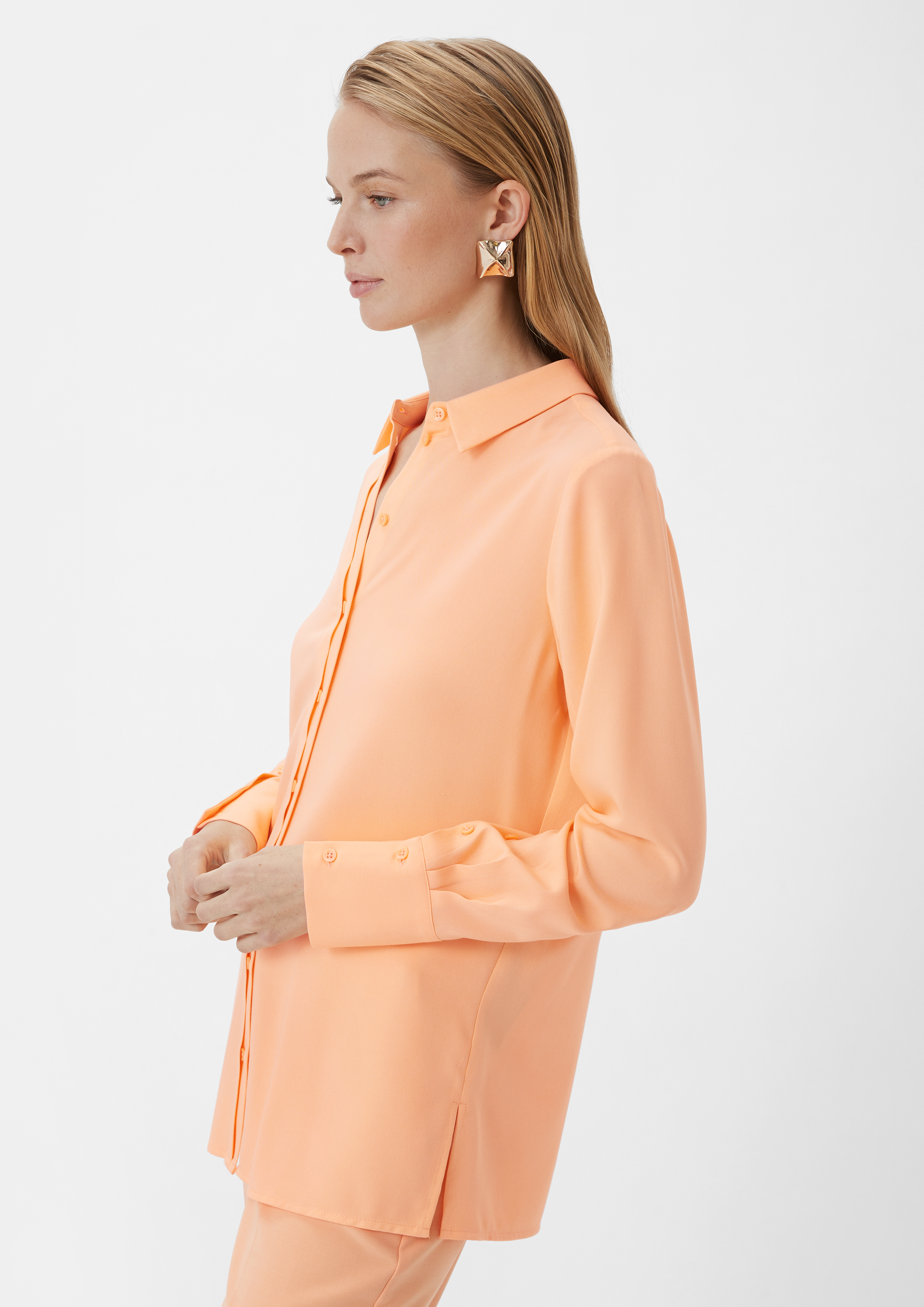 Blouse with button placket - mango | Comma