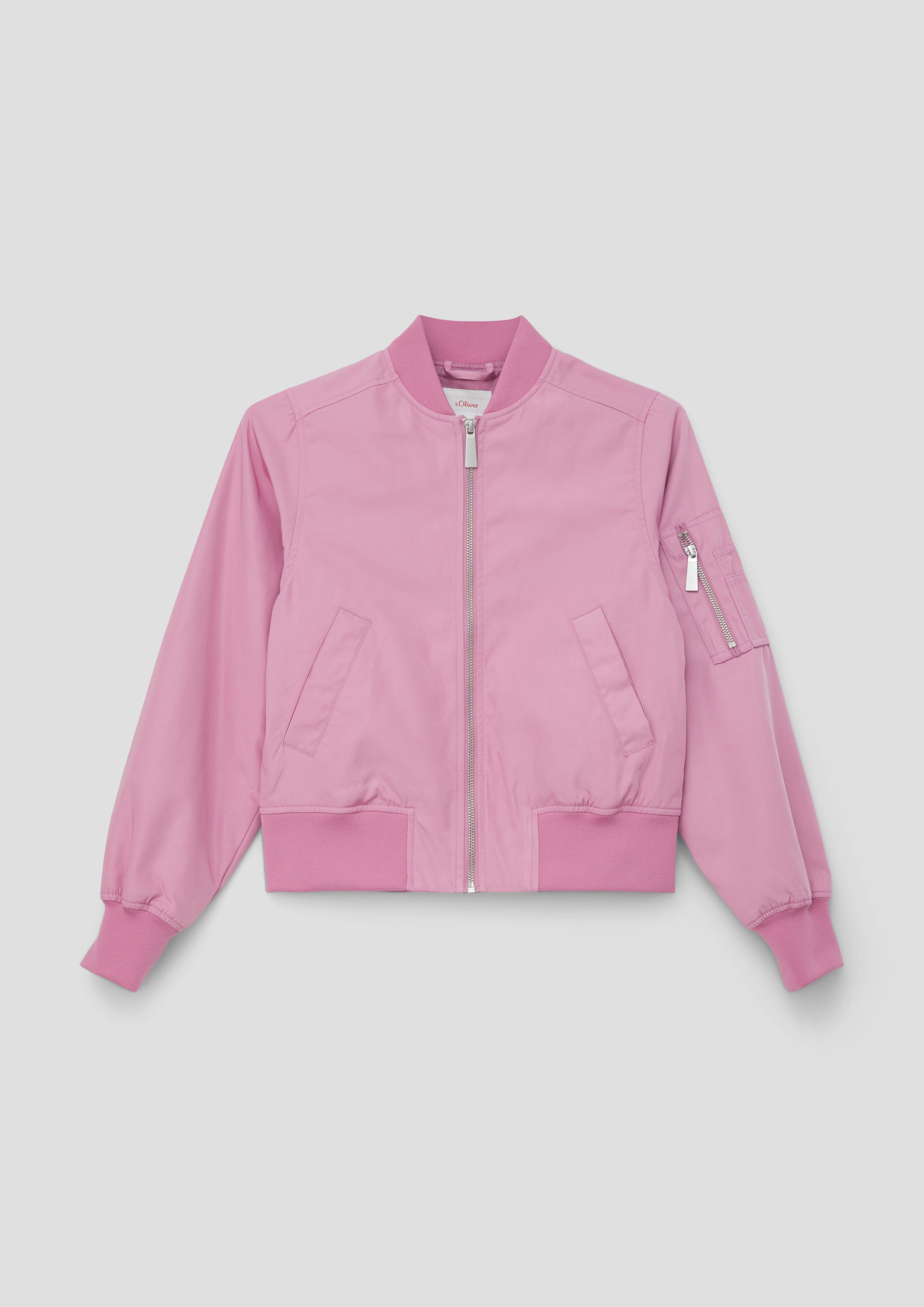 Aviator-style bomber jacket - pink | s.Oliver