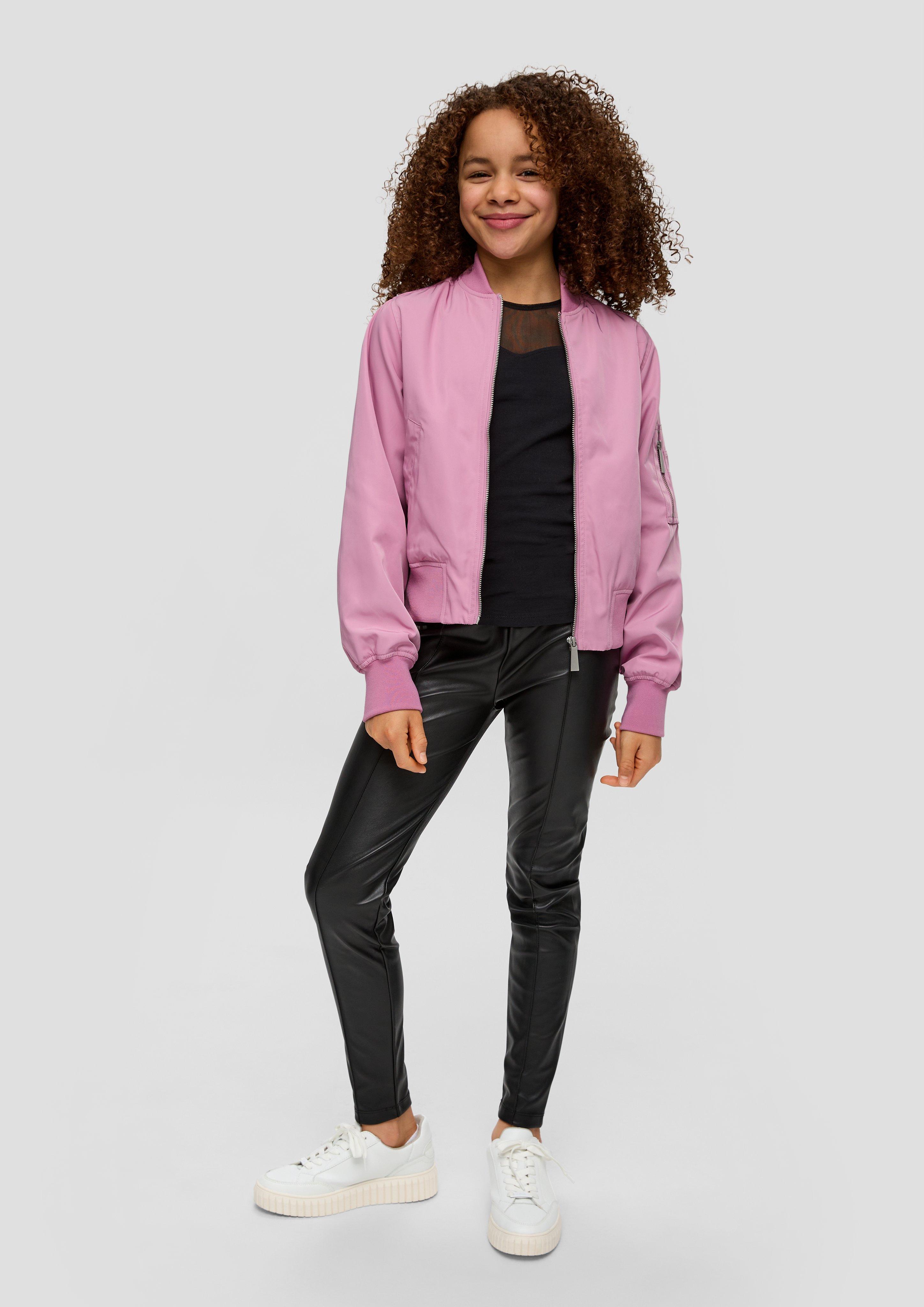 Aviator-style bomber jacket - pink | s.Oliver