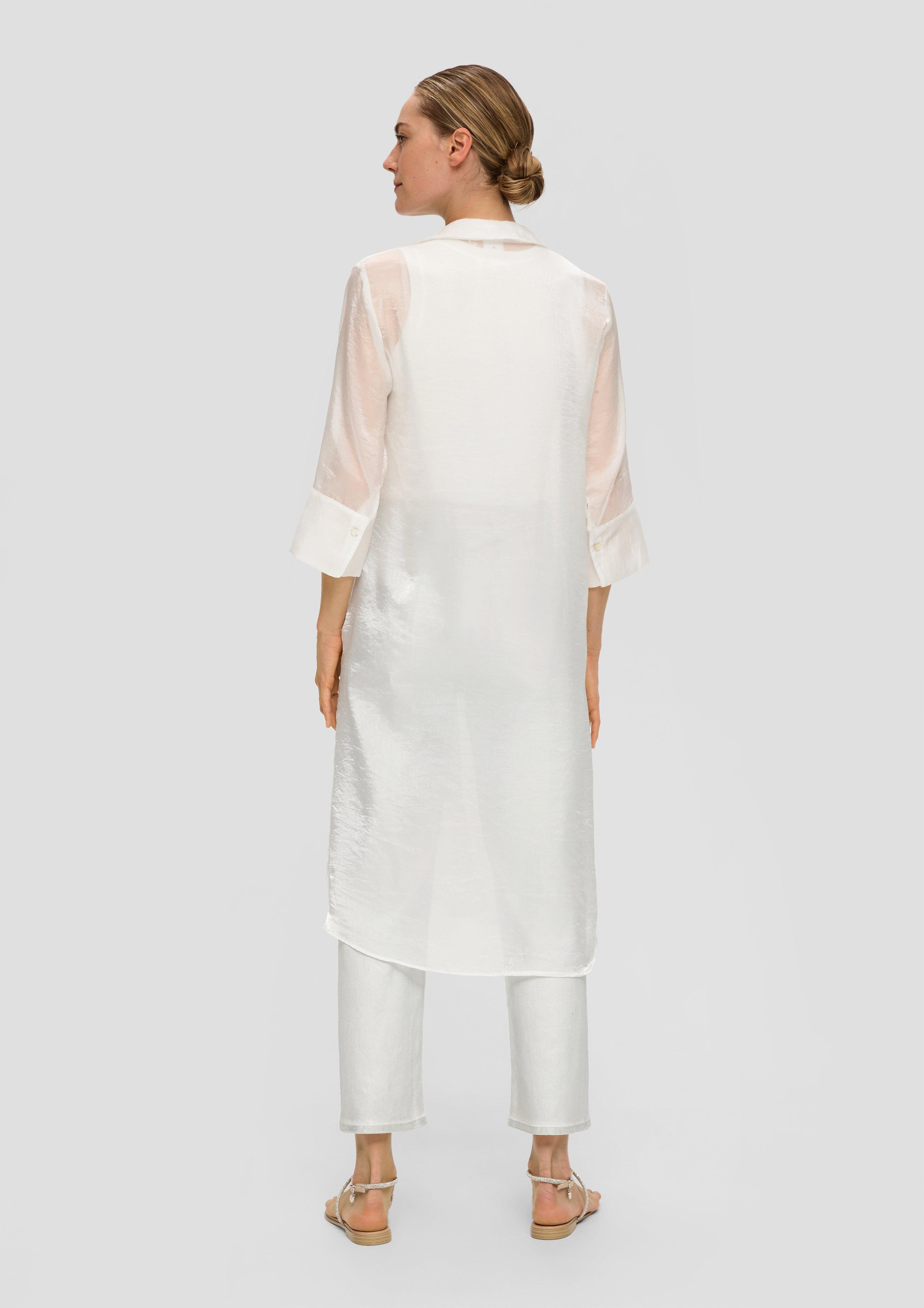 Longbluse mit 3/4-Arm - ecru | s.Oliver