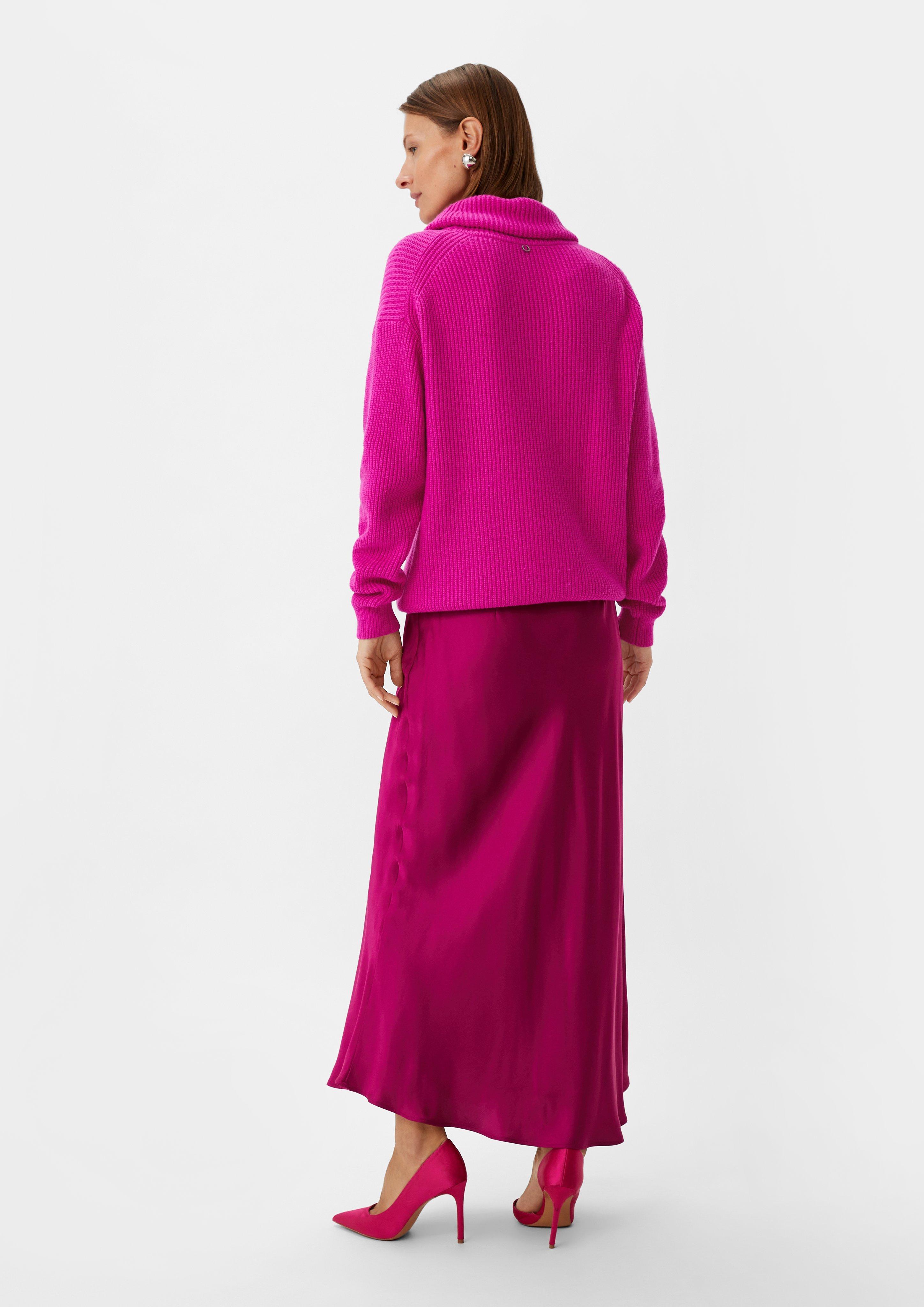 Strickpullover mit Turtleneck - pink | Comma