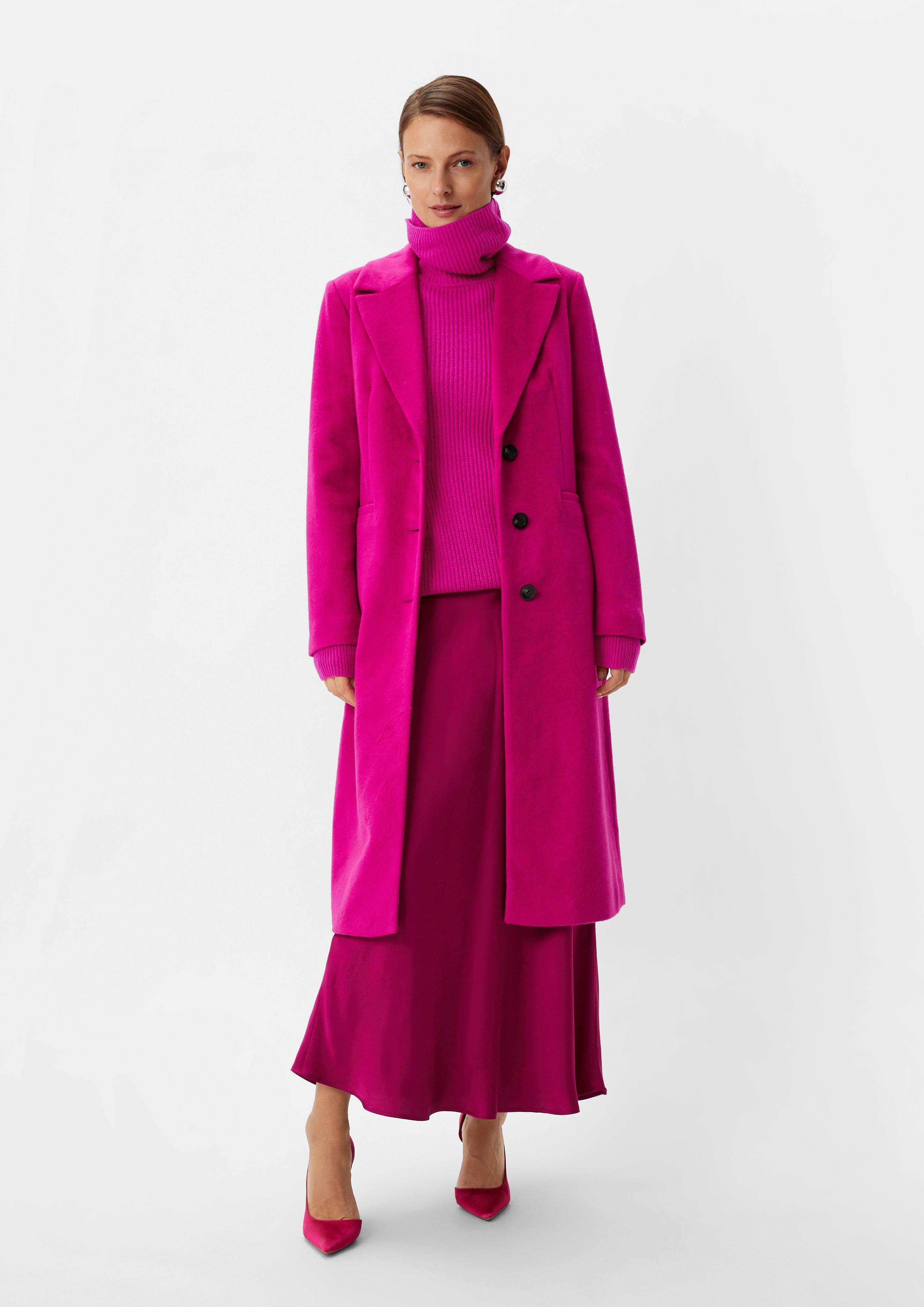 Strickpullover mit Turtleneck - pink | Comma