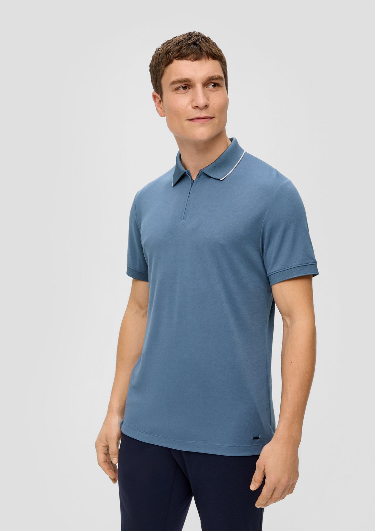 Modal blend polo shirt - light blue | s.Oliver