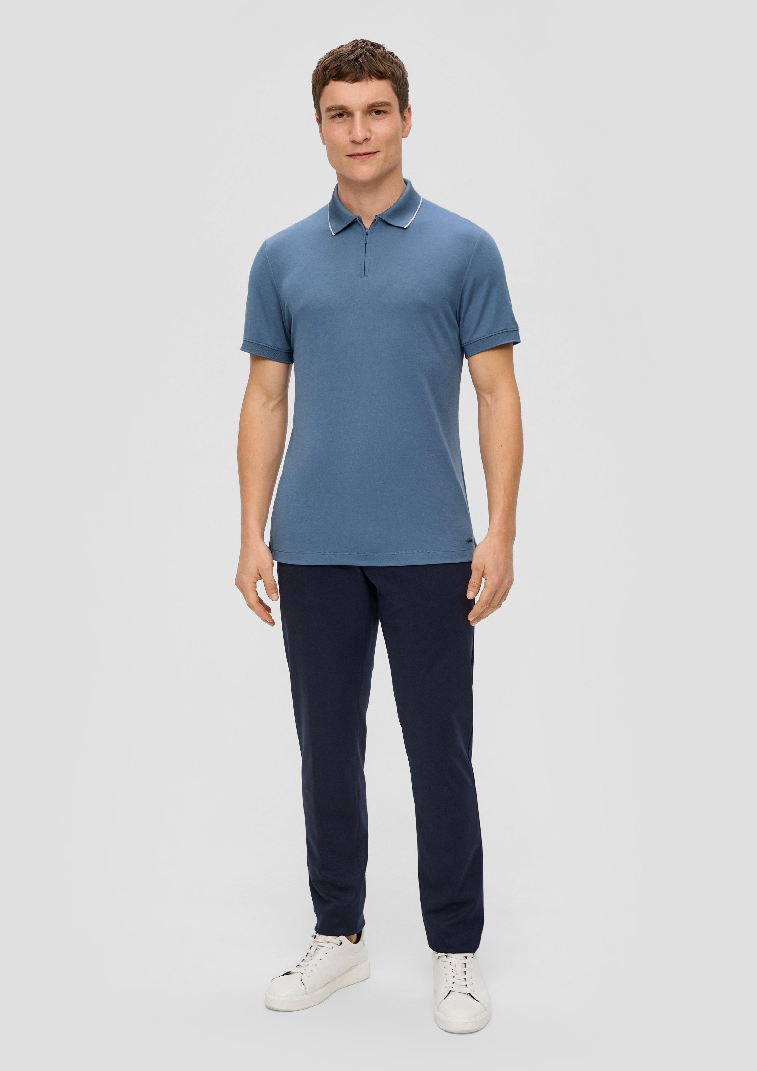 Modal blend polo shirt - light blue | s.Oliver