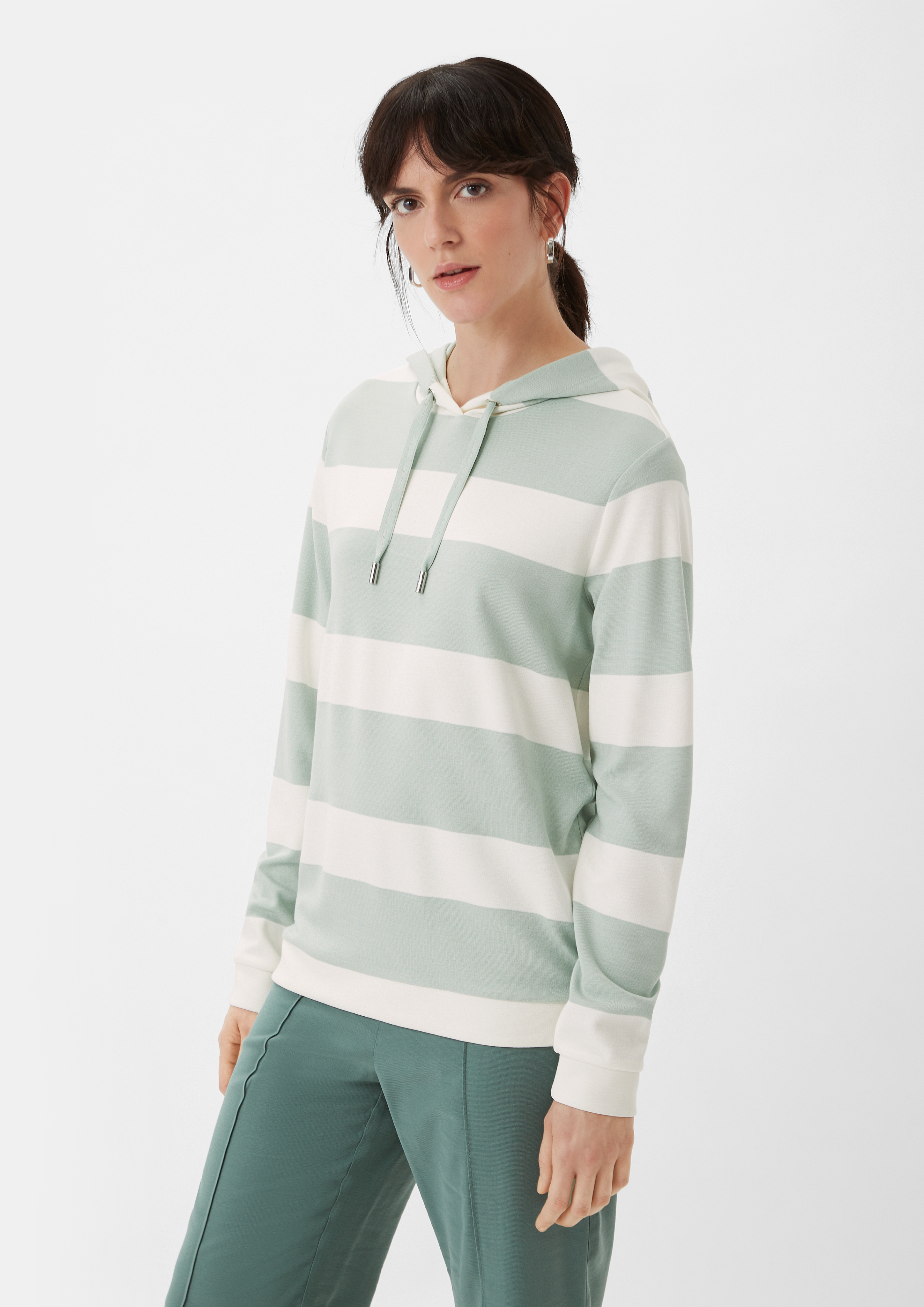 Jersey sweatshirt - sage green | Comma
