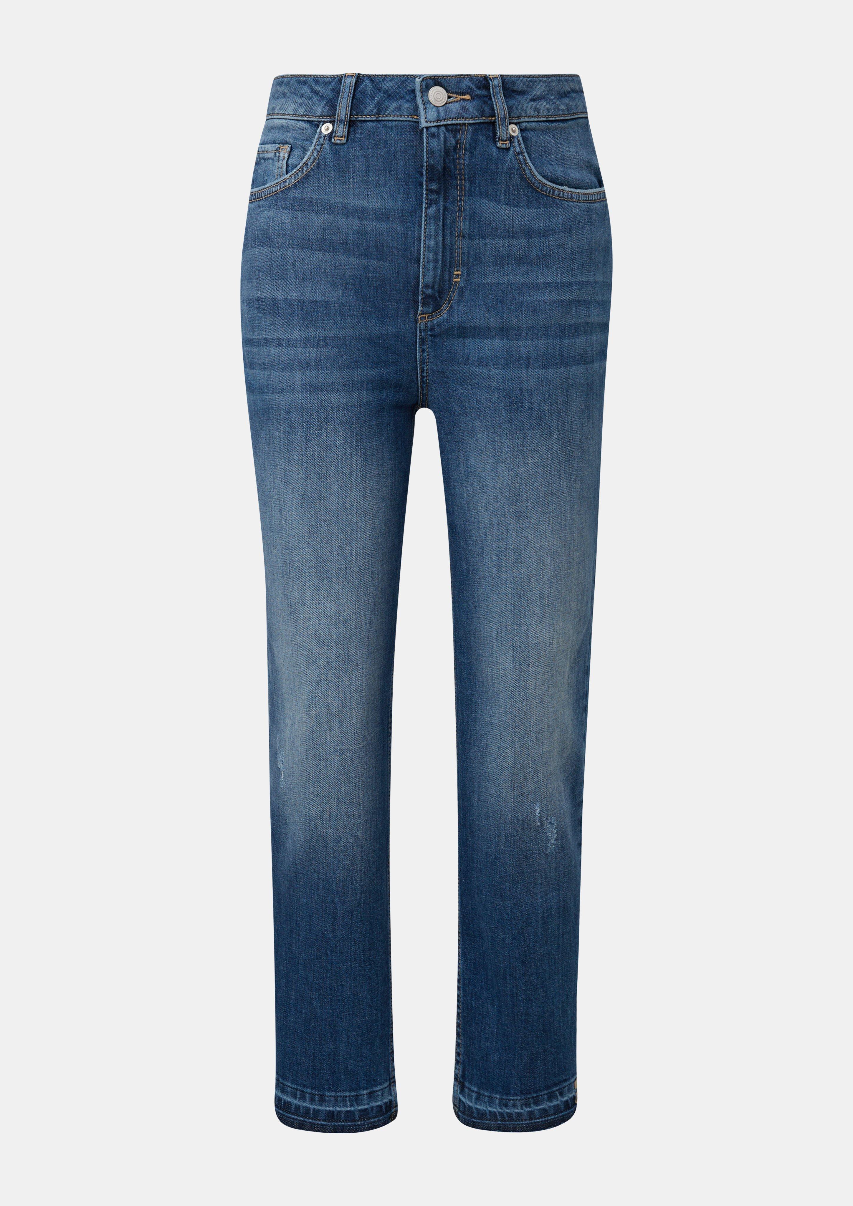 Mom fit: Jeans mit Waschung - blau | Comma