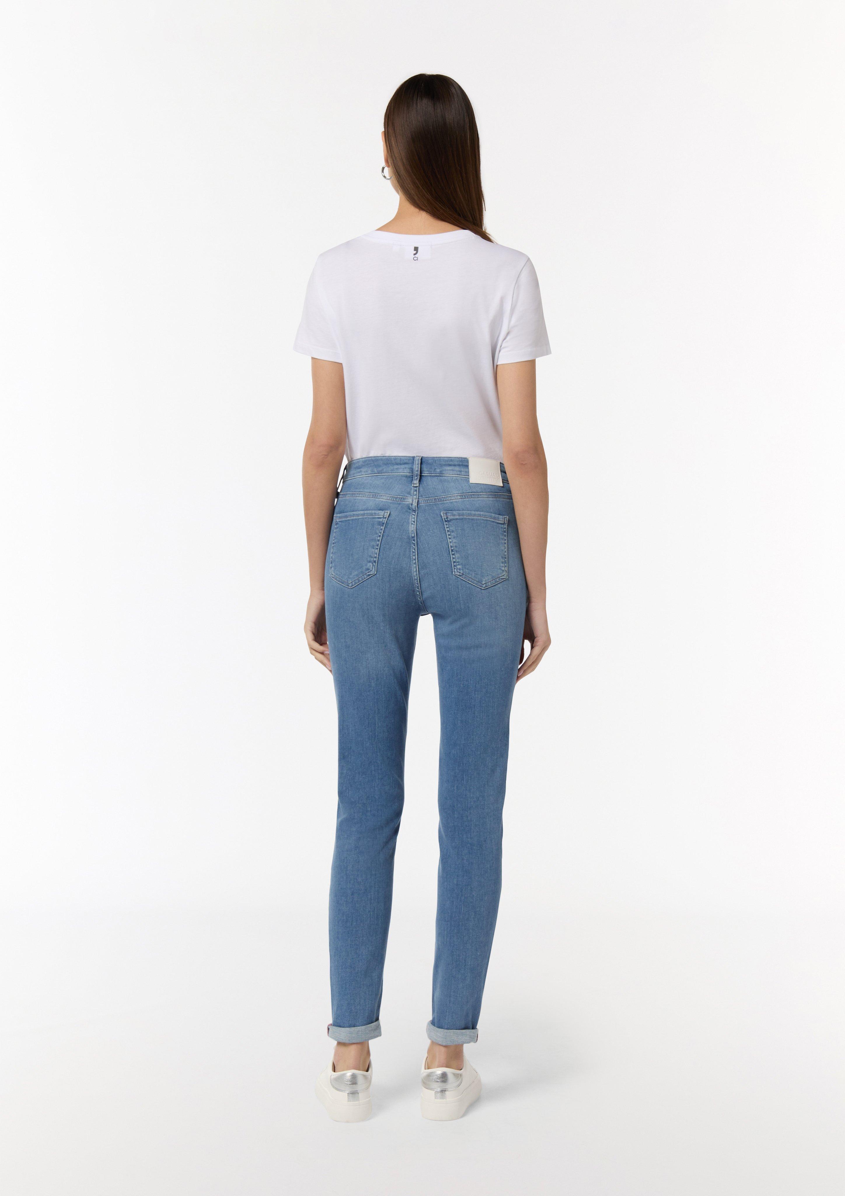 Skinny fit: Jeans with roll-up hem - blue | Comma Skinny fit: Jeans with roll-up hem - blue | Comma