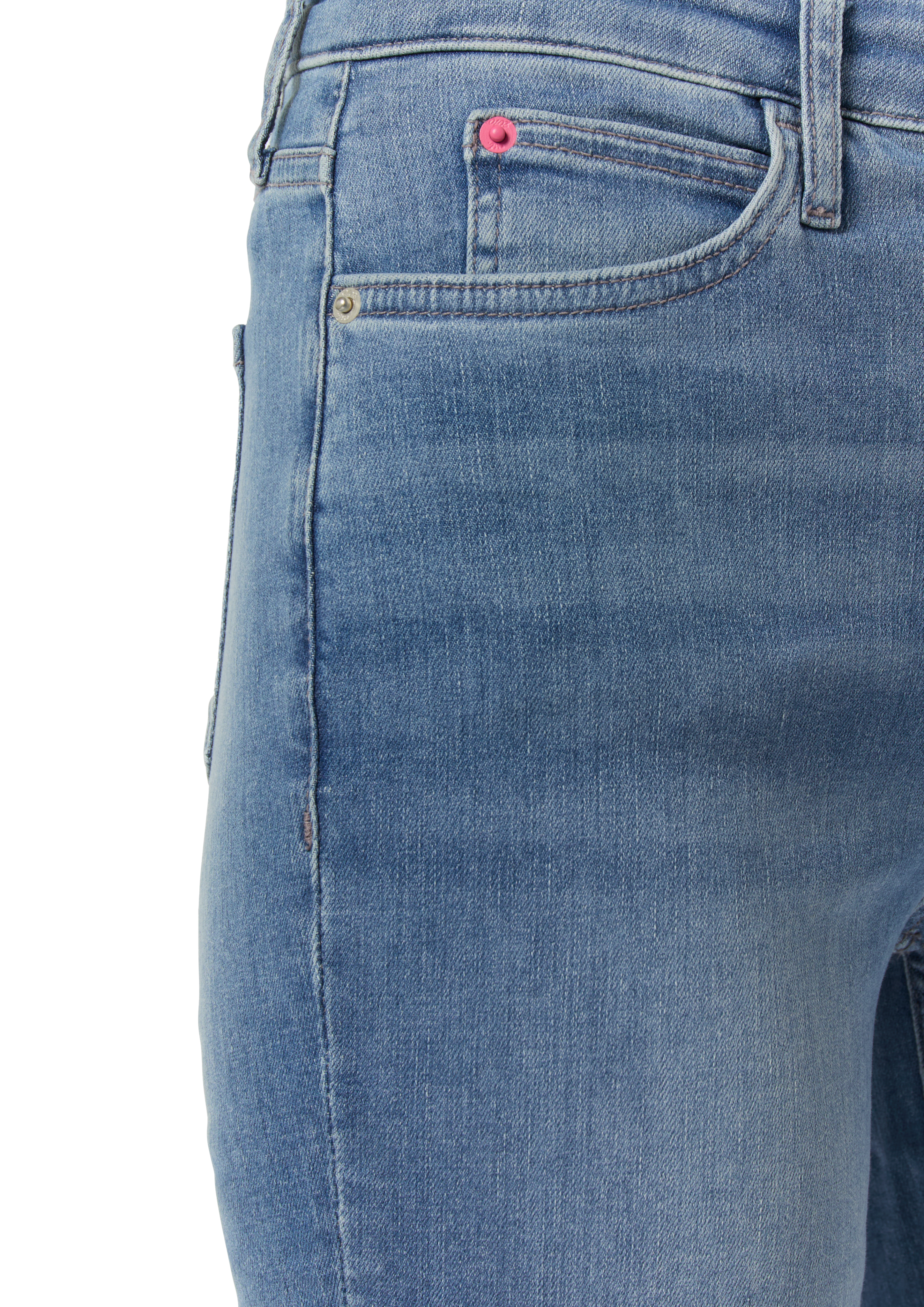 Skinny fit: Jeans with roll-up hem - blue | Comma