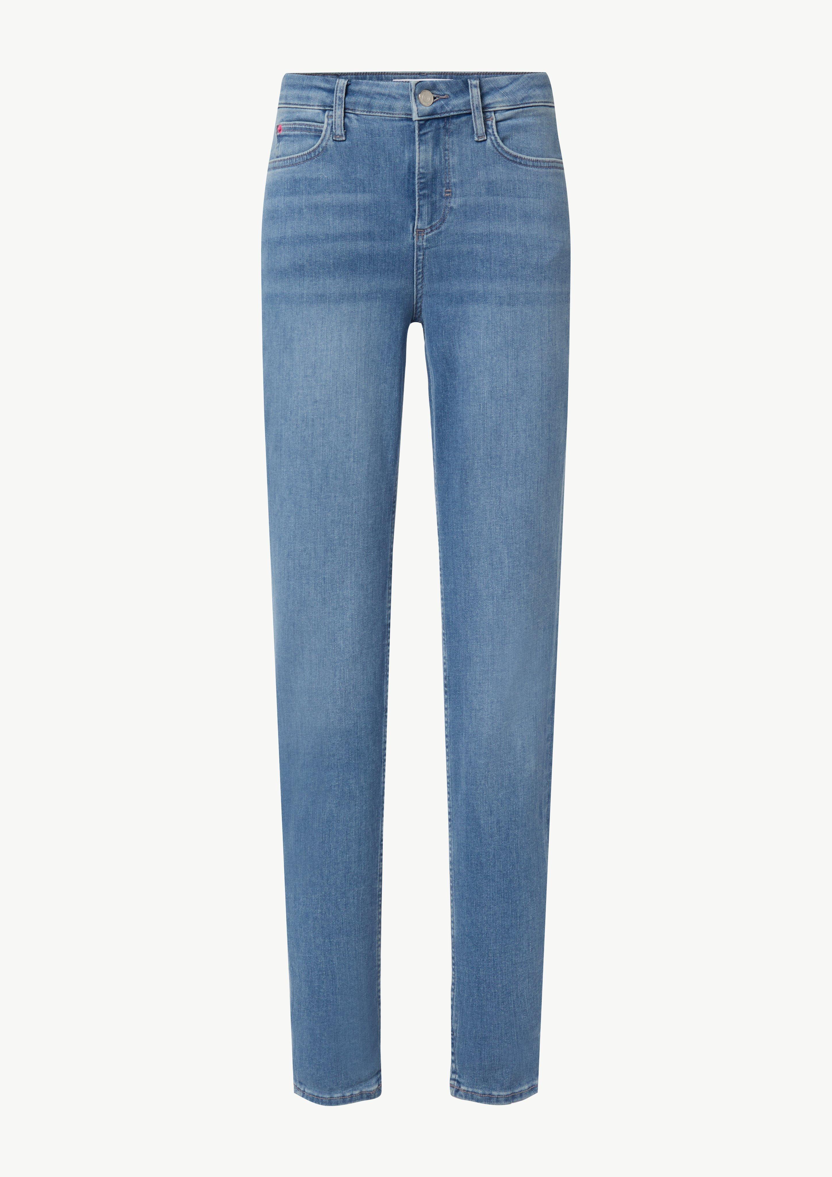Skinny fit: Jeans with roll-up hem - blue | Comma