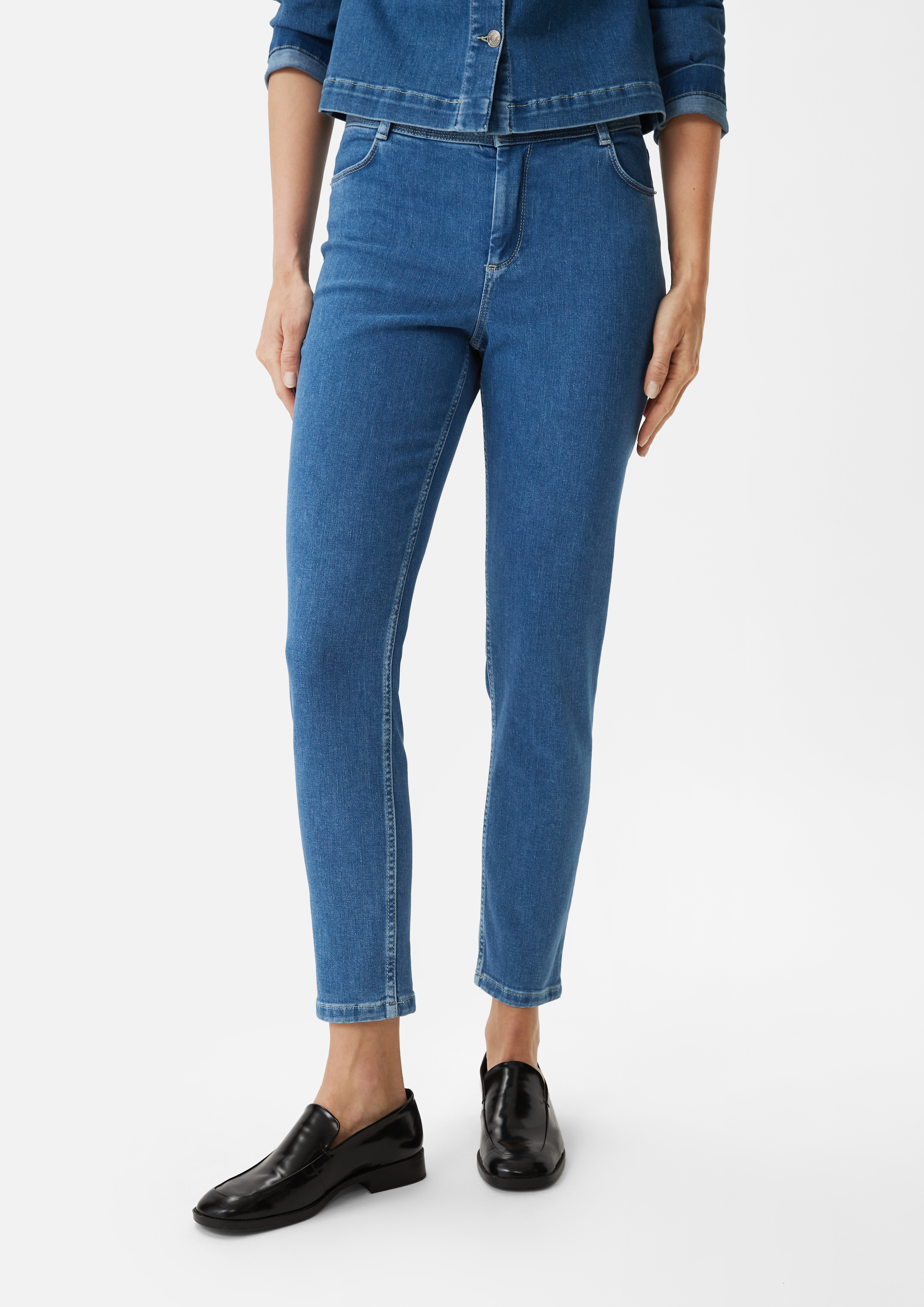 Slim fit: Ankle-length jeans - blue | Comma